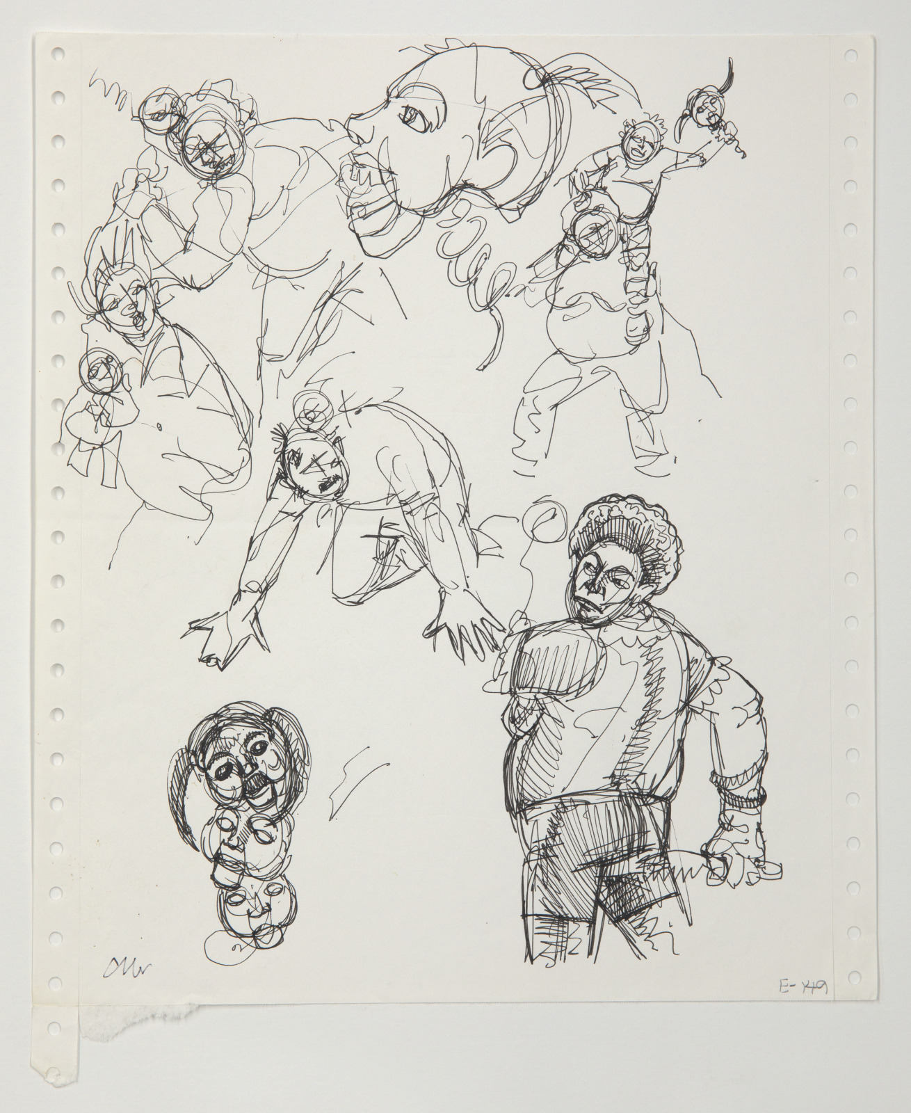 Preparatory drawing for Snacktime Marcy - Saint Louis Art Museum
