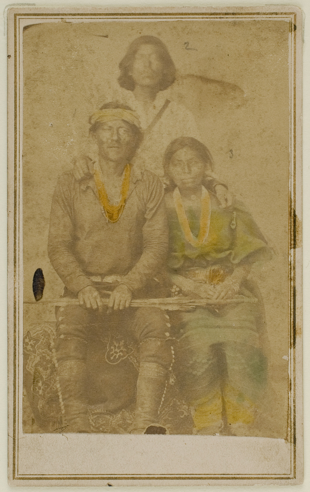 Manuelito, Juanita, and unidentified standing man - Saint Louis Art Museum