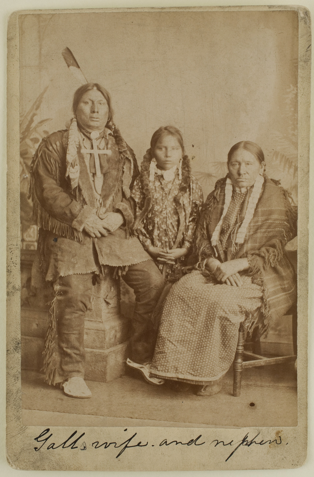 Chief Gall with Wife and Nephew - Saint Louis Art Museum