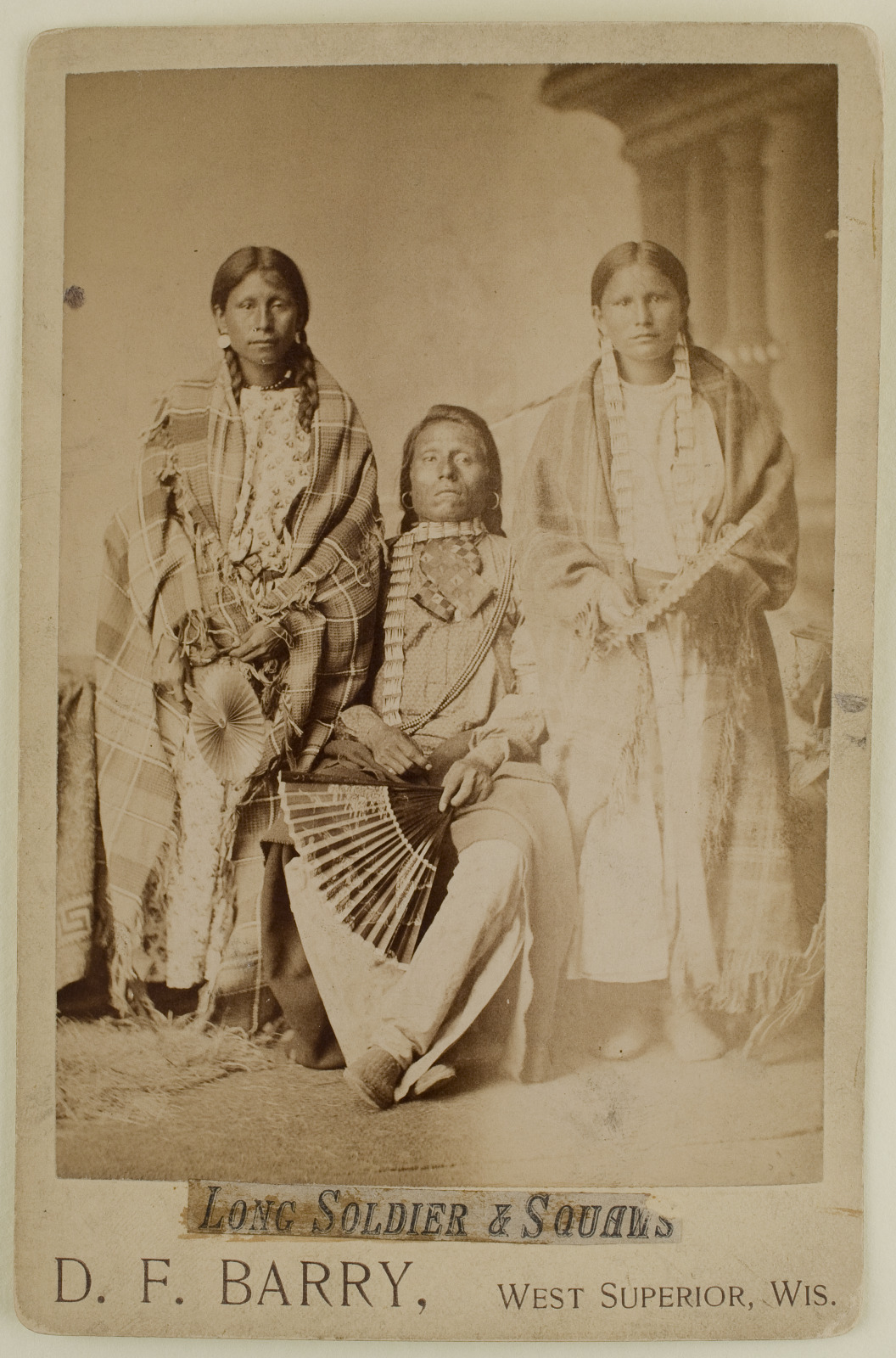 Long Soldier and two wives - Saint Louis Art Museum