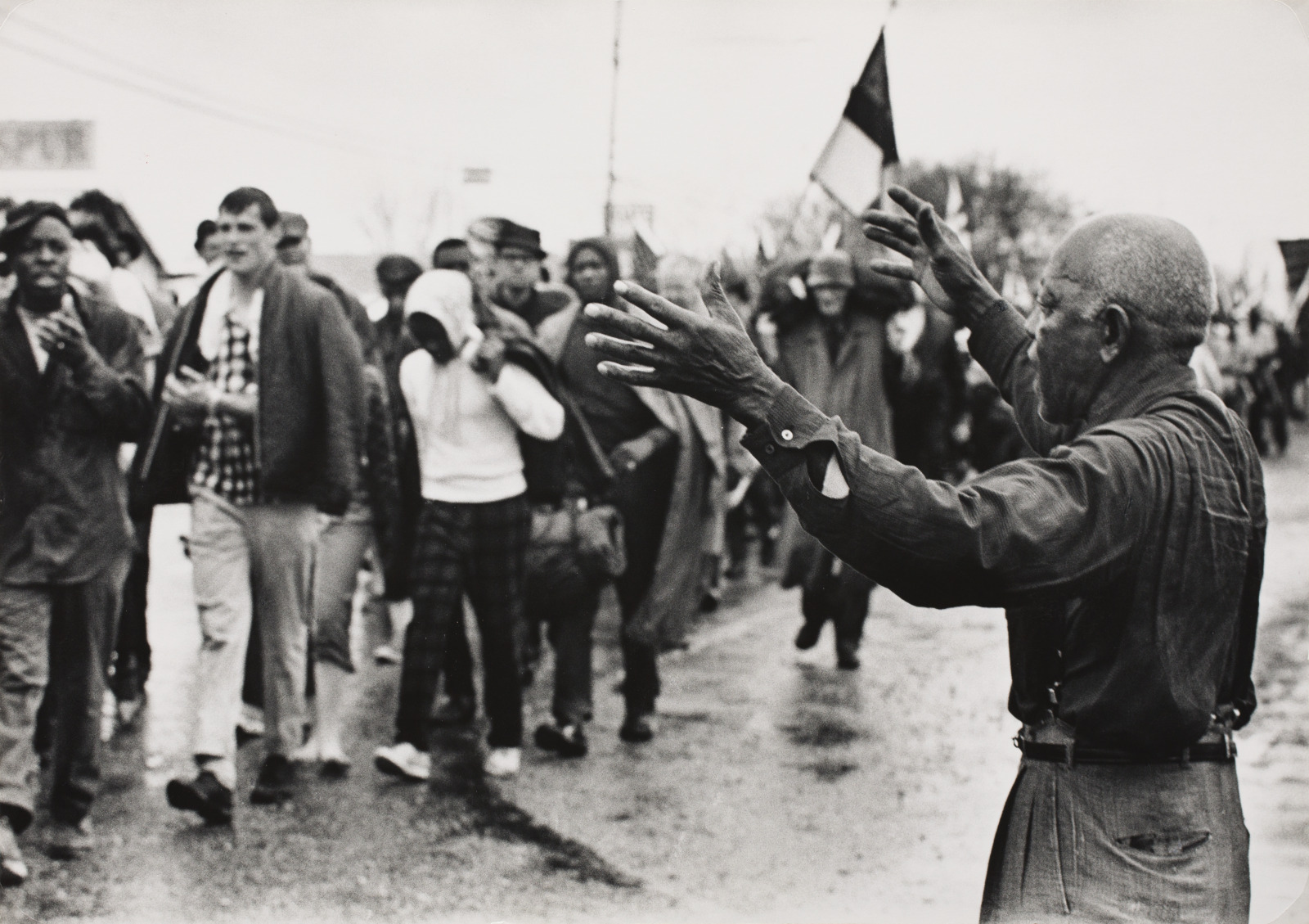 Selma March supporter welcoming the marchers into Montgomery - Saint ...
