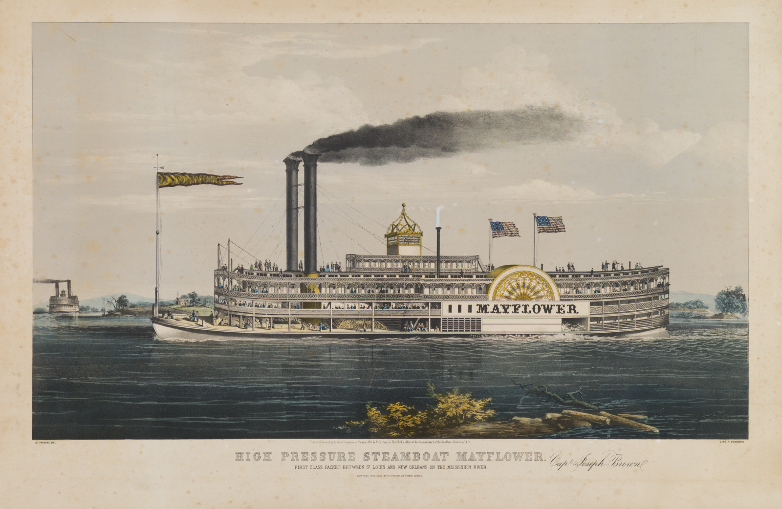 High Pressure Steamboat Mayflower - Saint Louis Art Museum