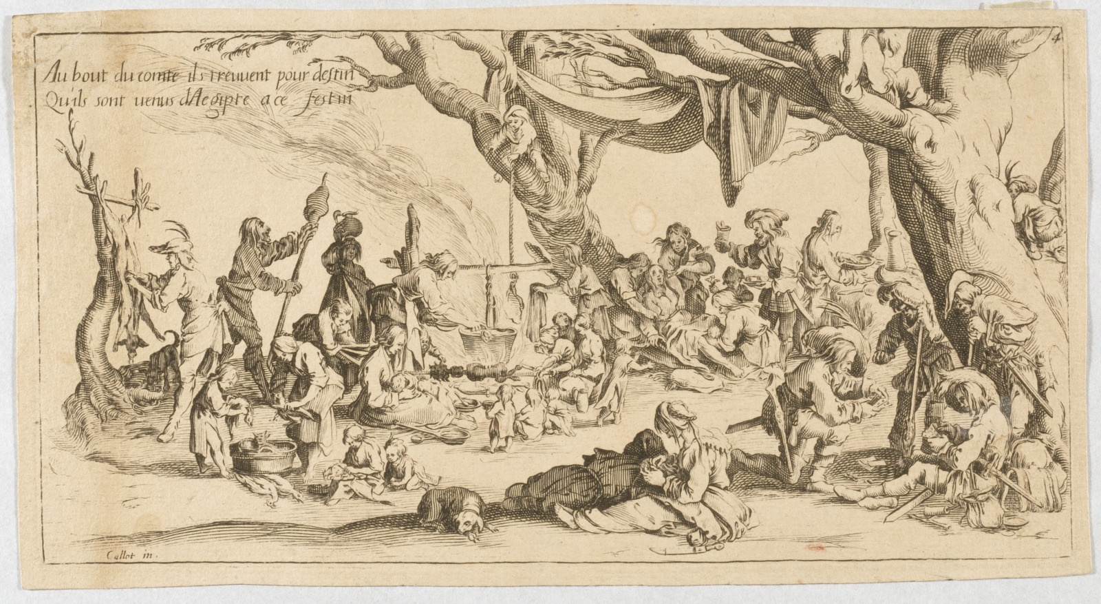 Preparing for the Feast, number 4 from the series "The Bohemians ...