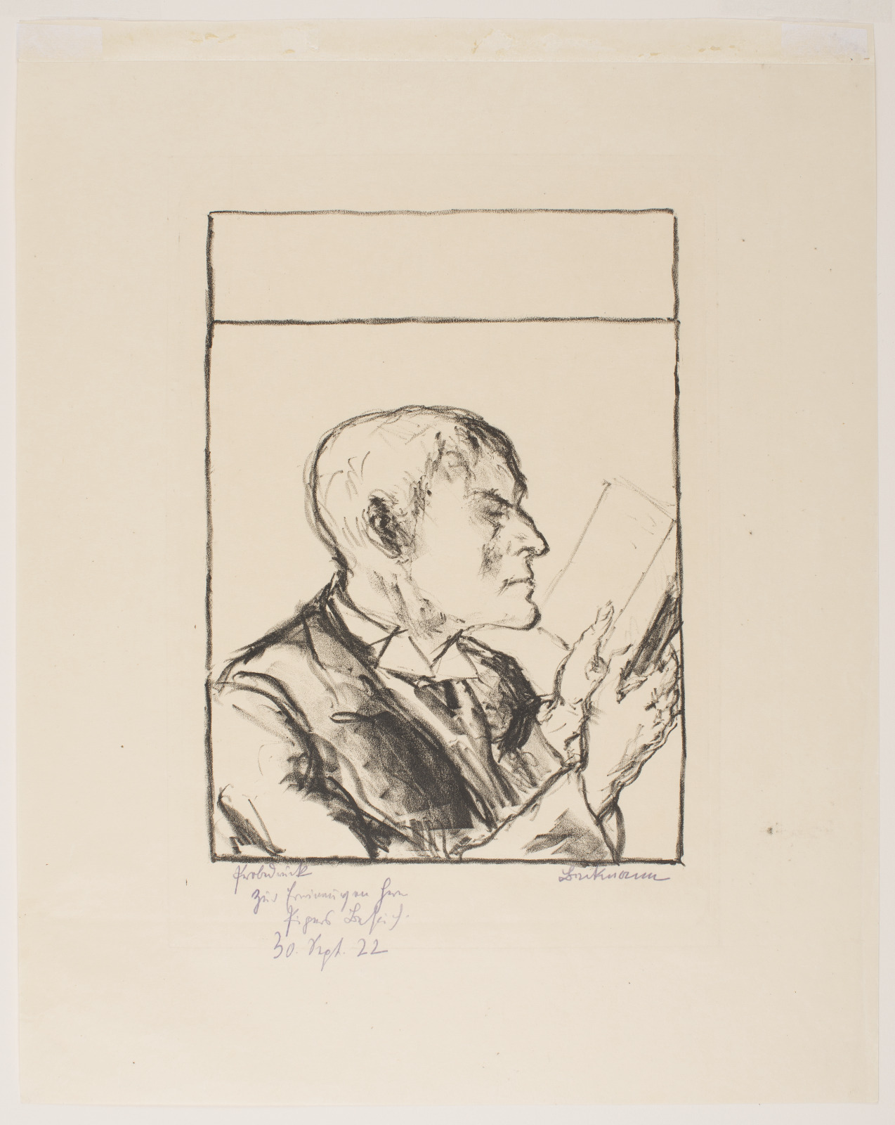 Man Reading I (Self-Portrait) - Saint Louis Art Museum