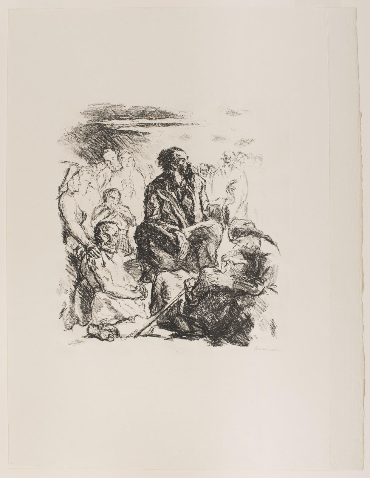 The Sermon on the Mount, plate 4 from the portfolio "Six Lithographs to ...