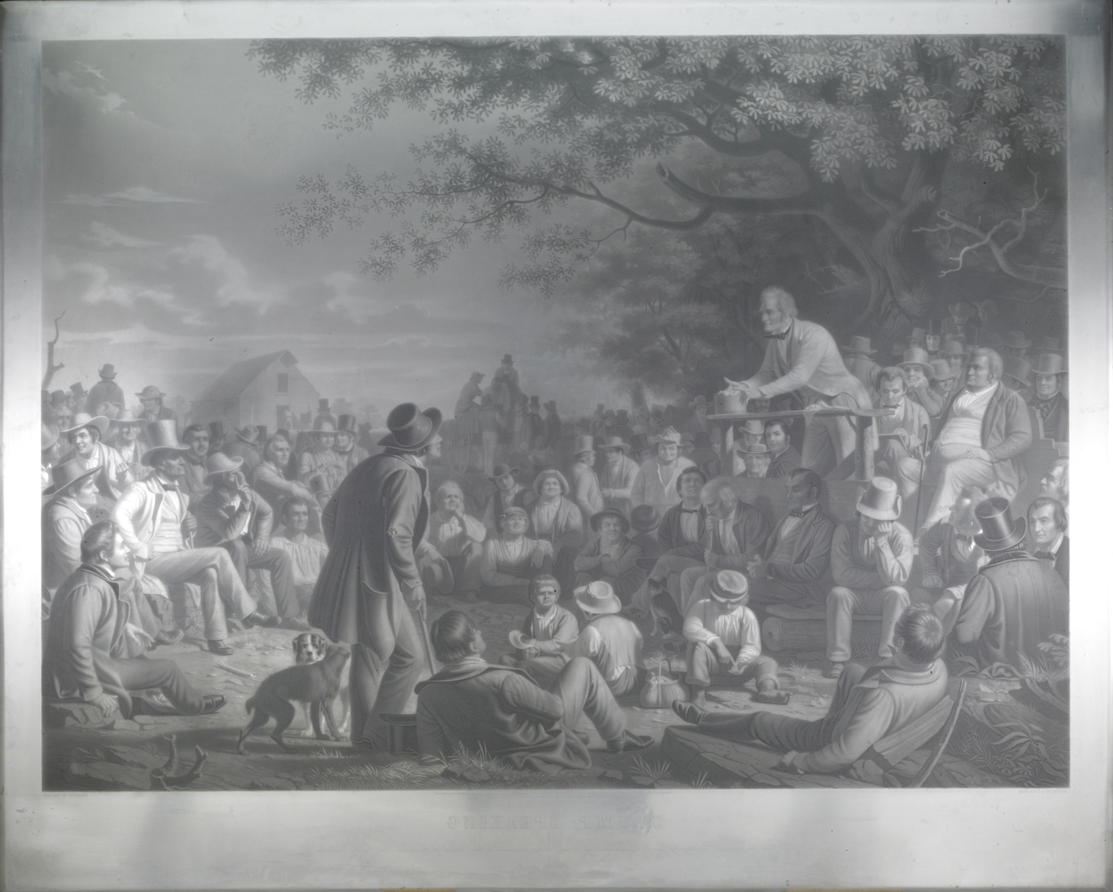 Steel Plate for "Stump Speaking" - Saint Louis Art Museum