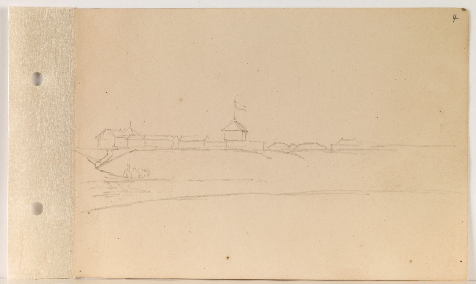 Fort Clark (leaf 4 recto) - Saint Louis Art Museum