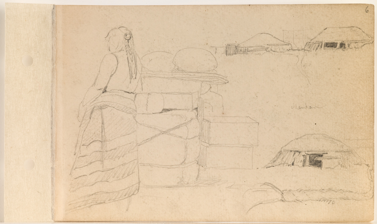 Studies of Arikara Indians and Mandan Earth Lodges, Vicinity of Fort ...