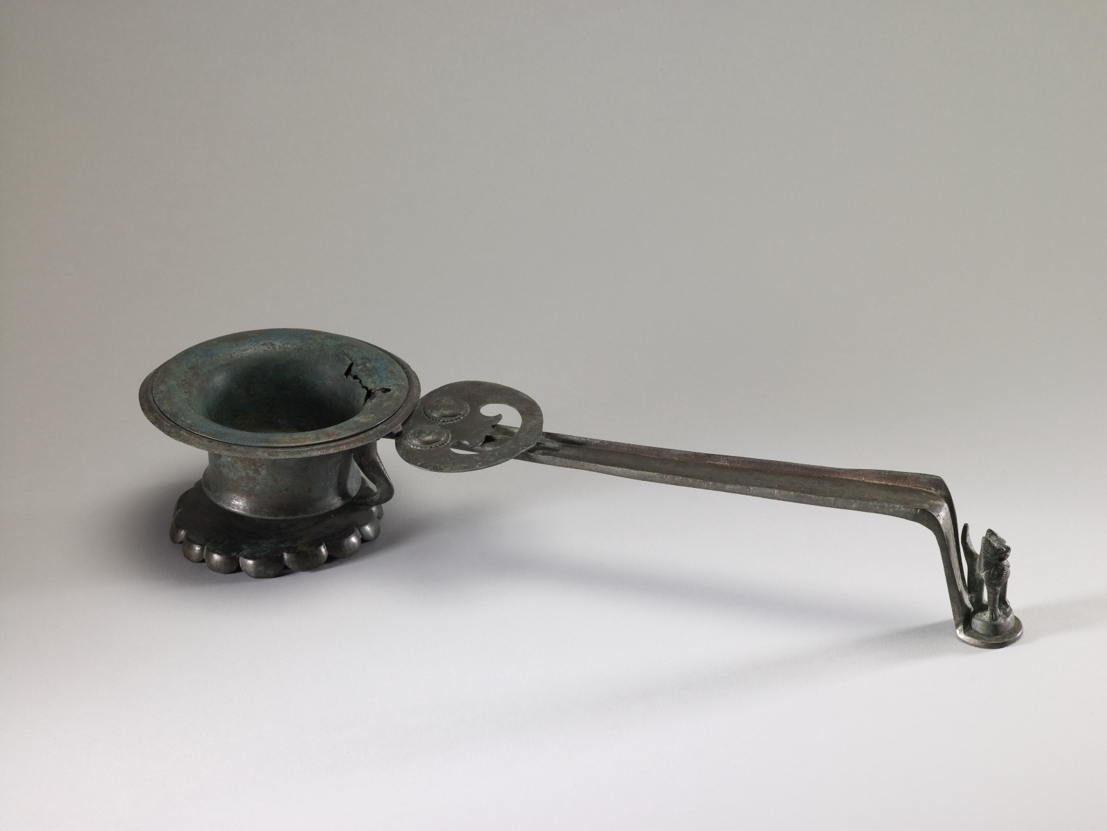 Hand-Held Incense Burner with Counterweight in the Form of a Lion ...