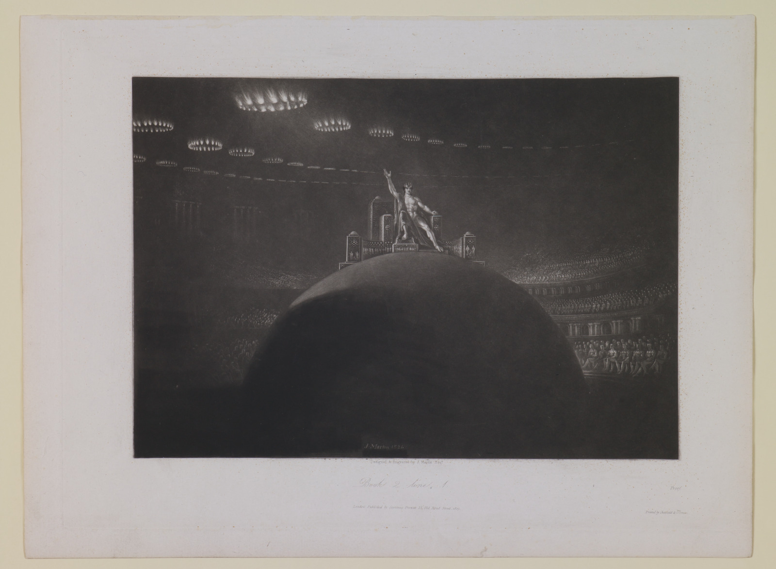 Satan Presiding at the Infernal Council (Book 2, Line 1), from ...