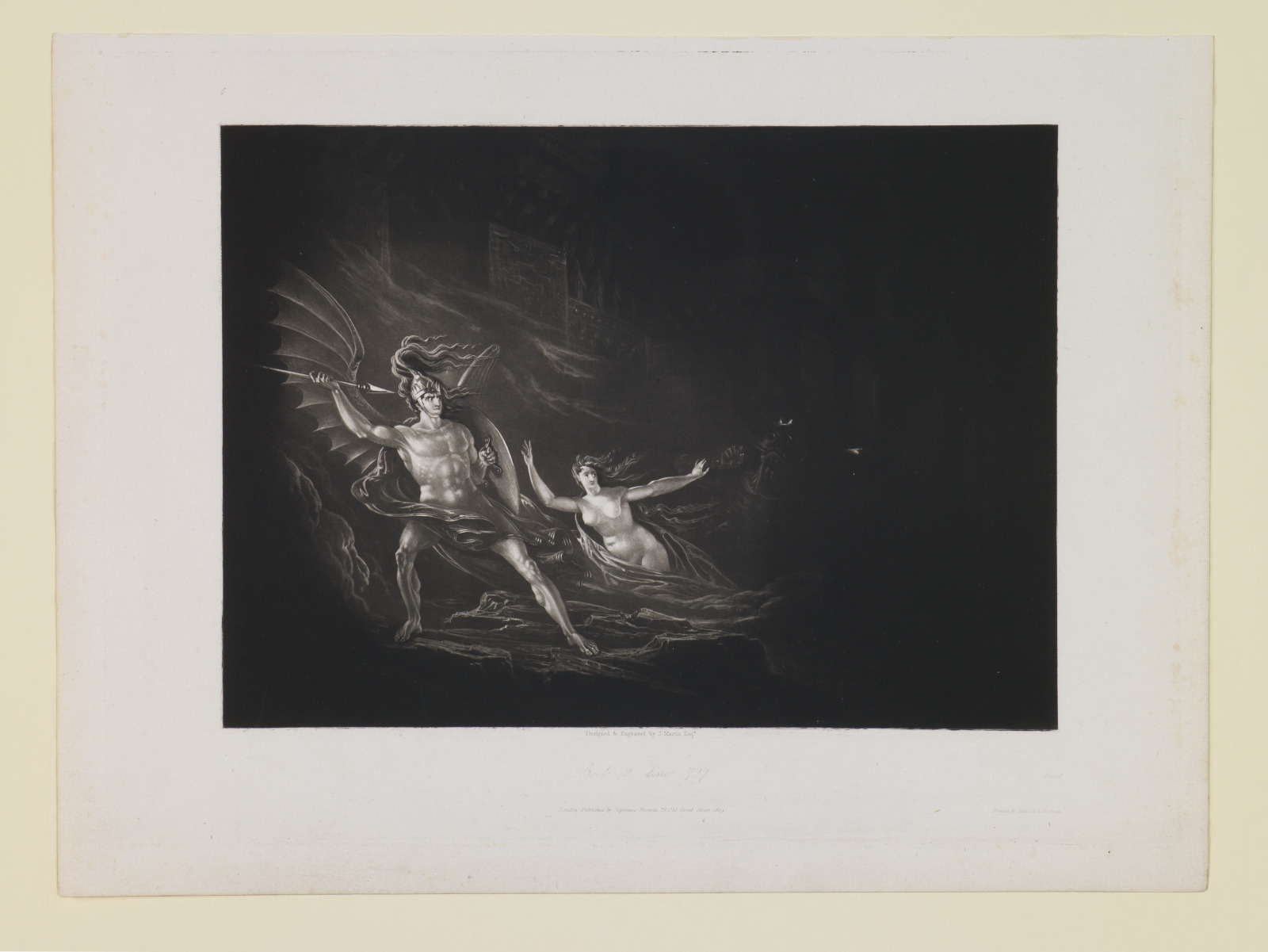 The Conflict Between Satan and Death (Book 2, Line 727), from "Paradise ...