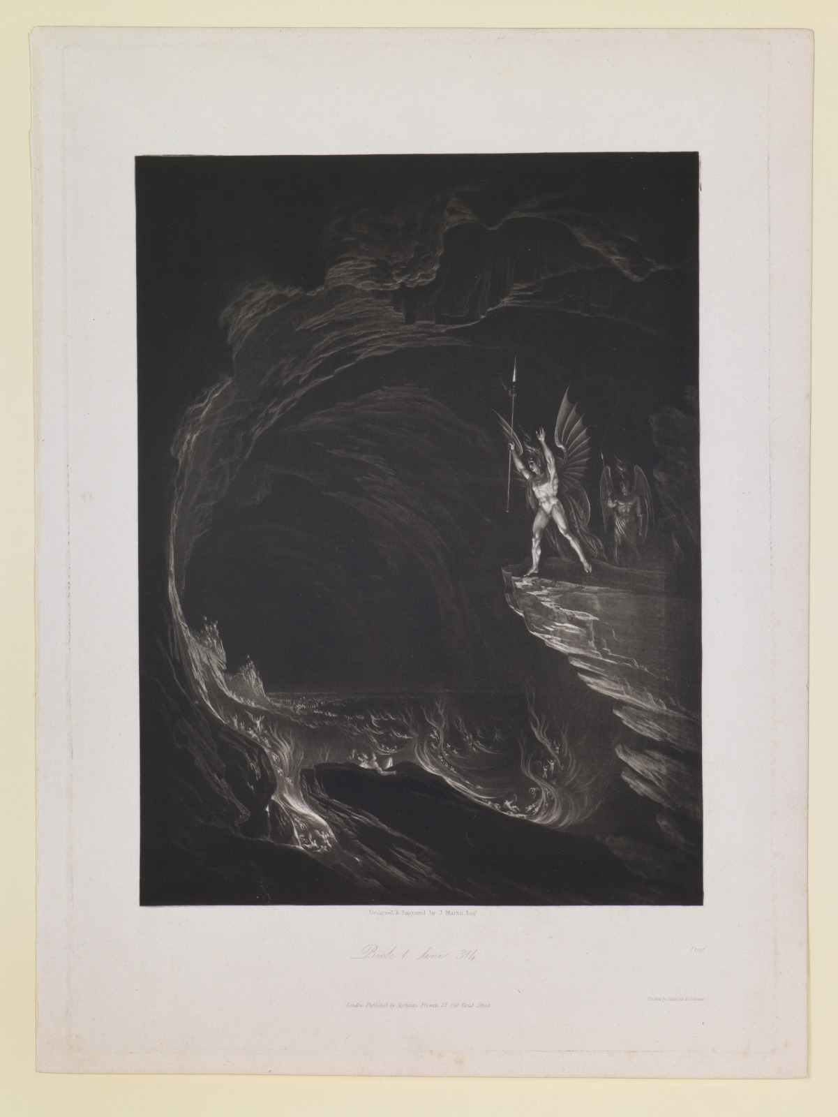 Satan Arousing the Fallen Angels (Book 1, Line 314), from "Paradise ...