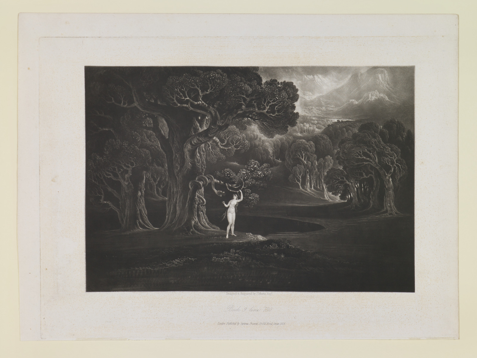 Satan Tempting Eve (Book 9, Line 780), from "Paradise Lost" - Saint ...