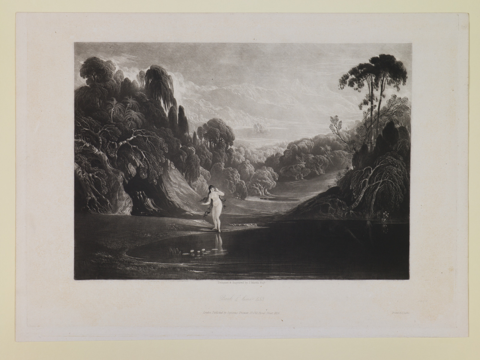 Eve at the Fountain (Book 4, Line 453), from "Paradise Lost" - Saint ...