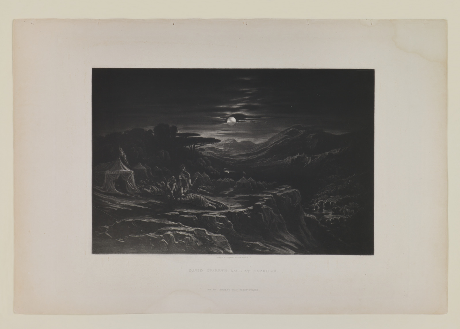 David Spareth Saul at Hachilah, from "Illustrations of the Bible ...