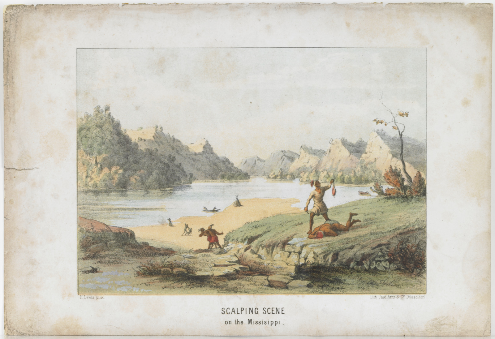 Scalping Scene on the Mississippi - Saint Louis Art Museum