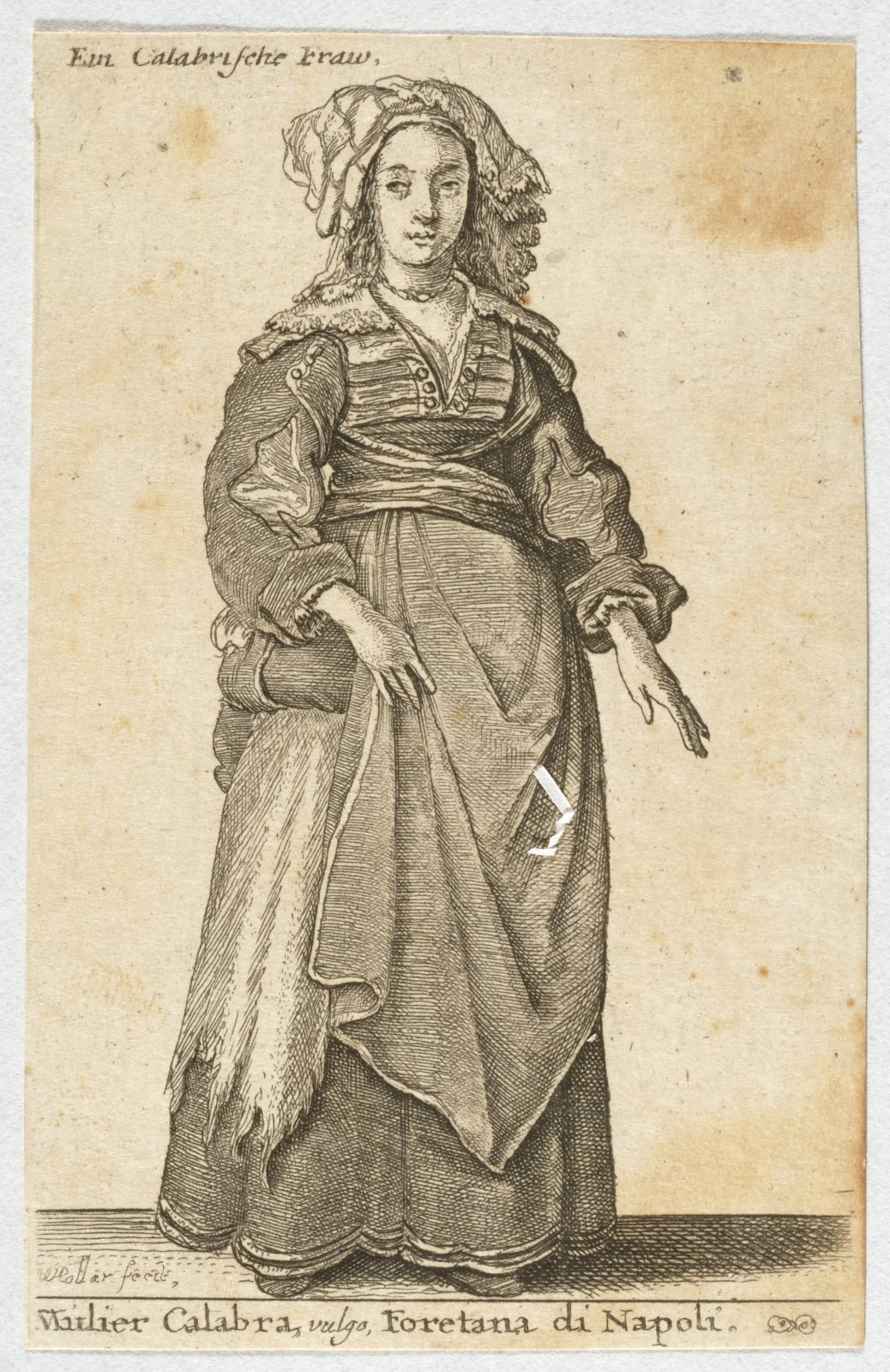 Woman of Calabria, from "Theatrum Mulierum" - Saint Louis Art Museum