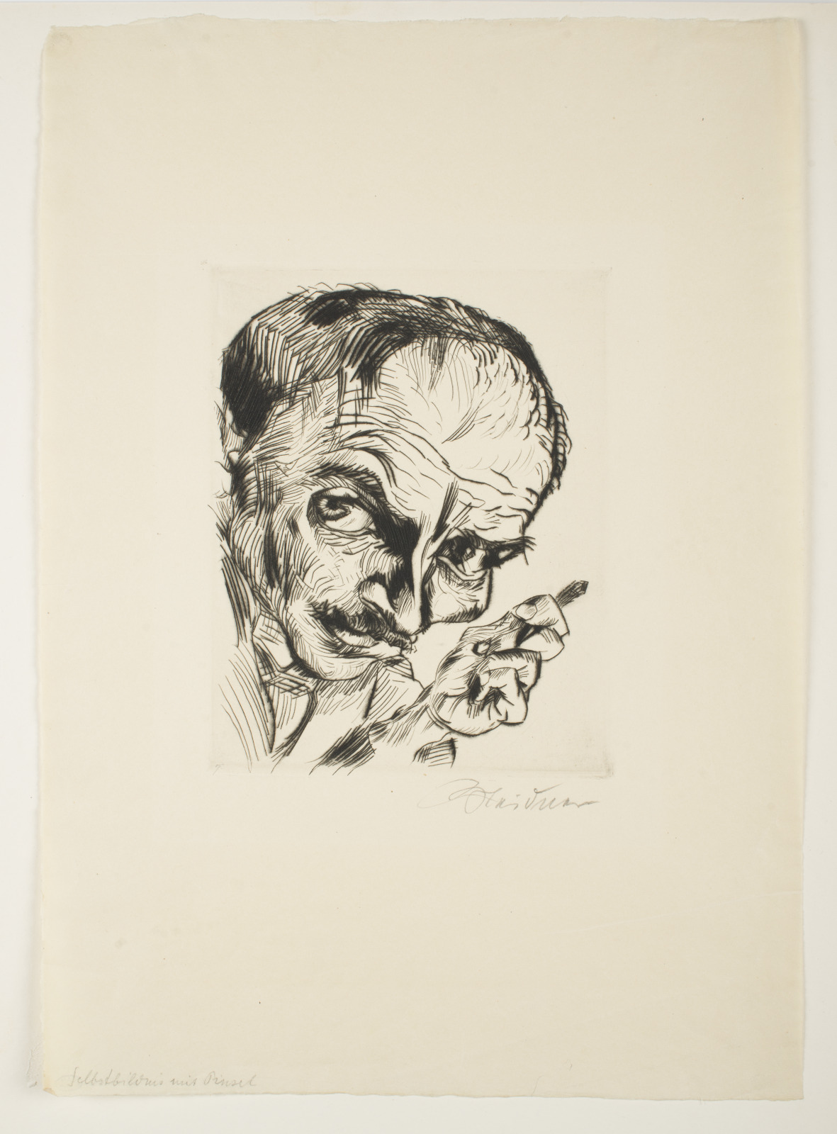 Self-Portrait with Brush - Saint Louis Art Museum