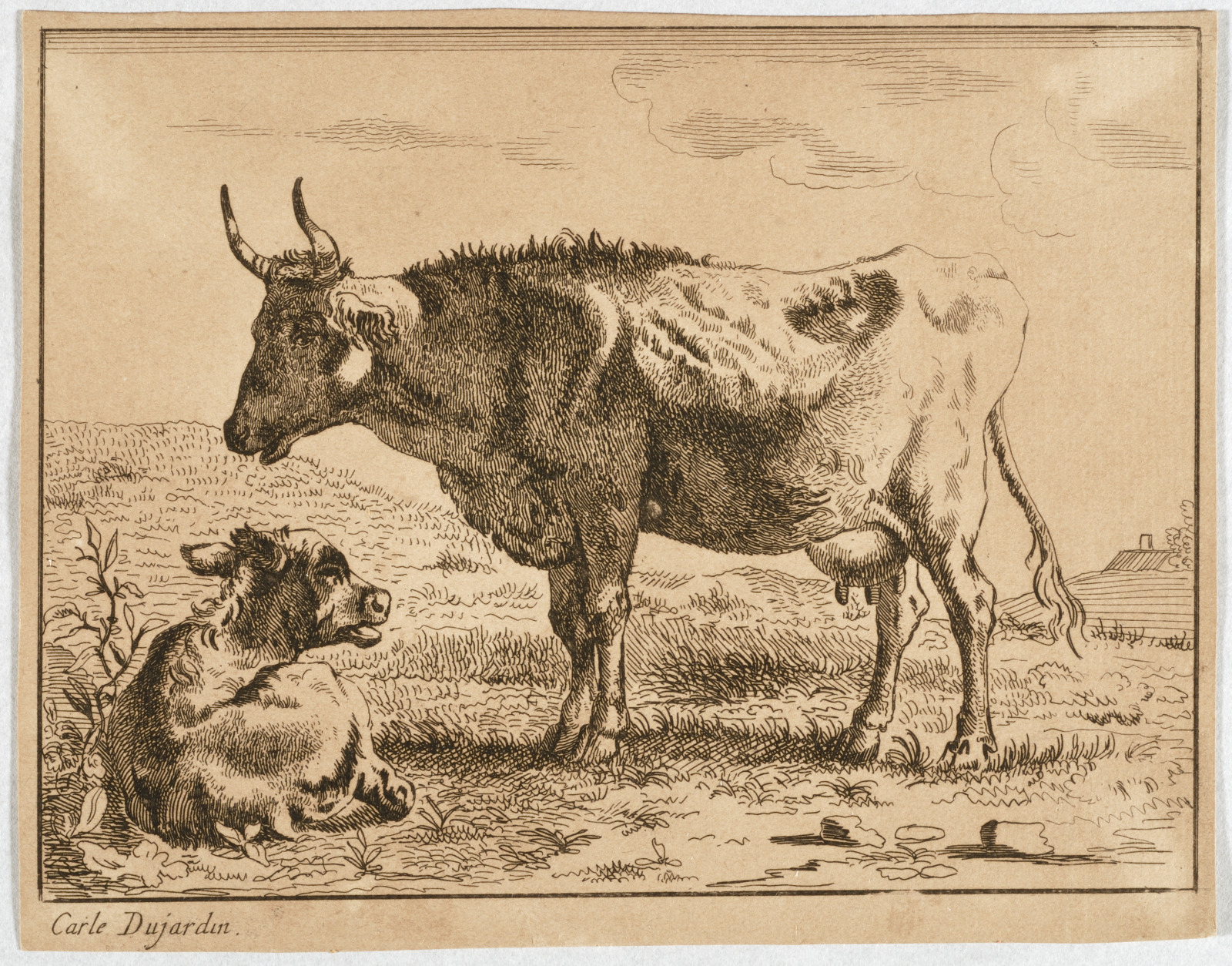 A Cow and a Calf - Saint Louis Art Museum