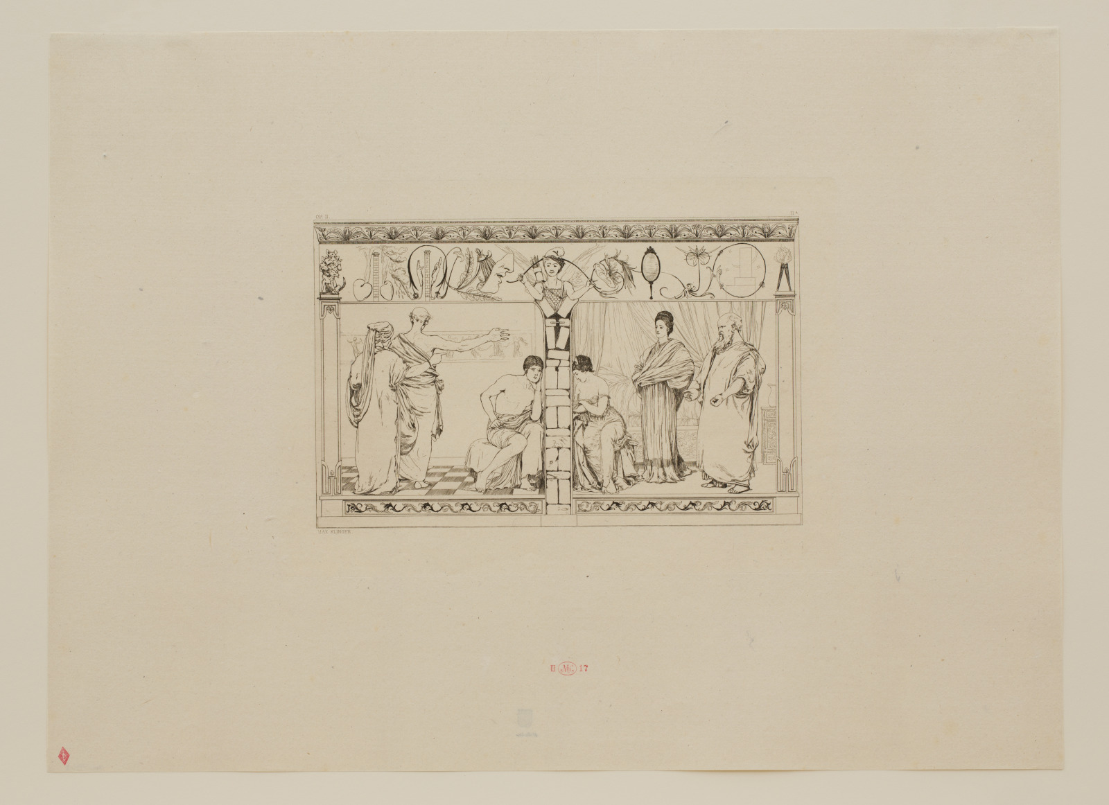 Pyramus and Thisbe I (rejected plate), from the series "Rescue of Ovid ...