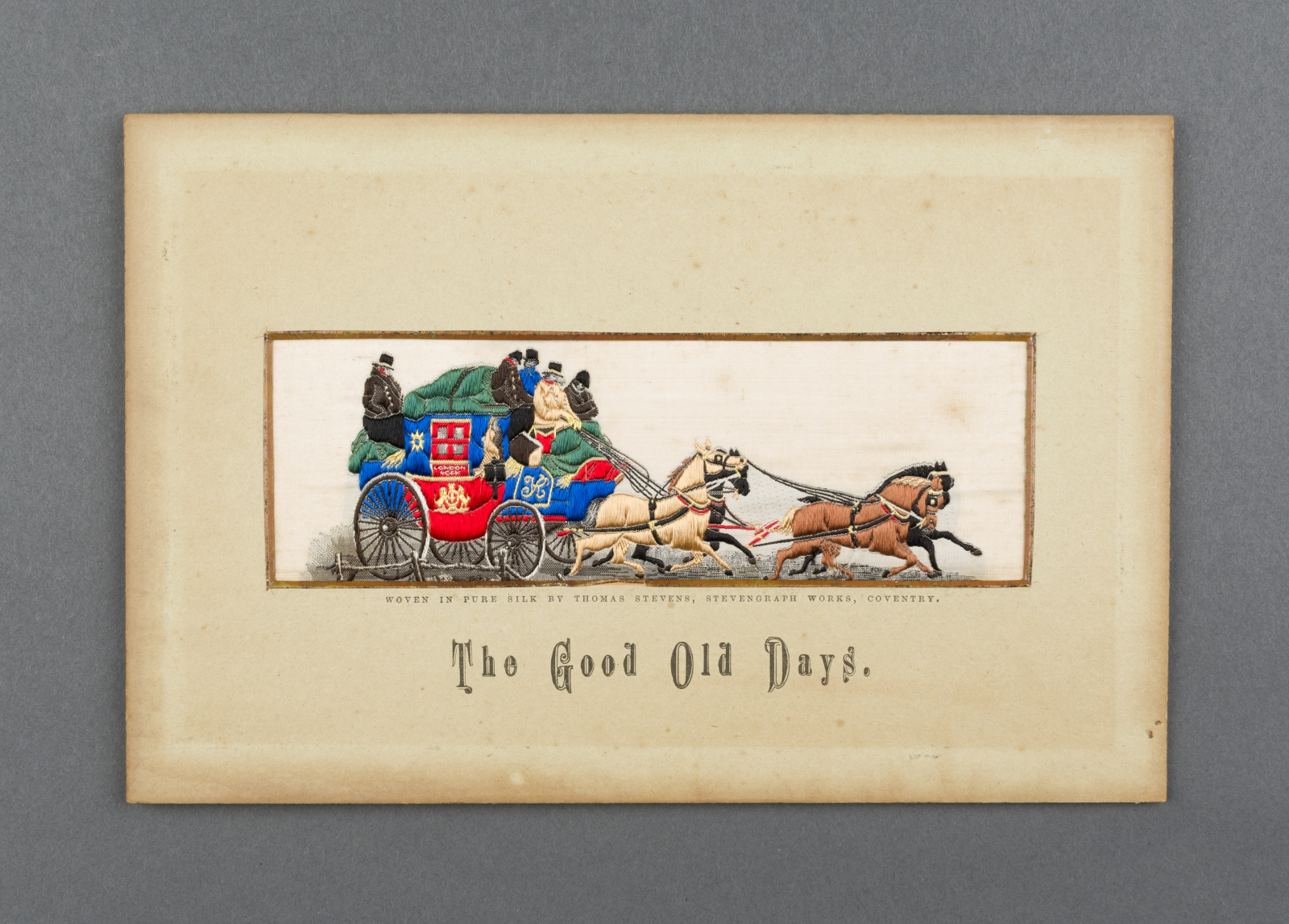 Stevengraph, "The Good Old Days", One of Two - Saint Louis Art Museum