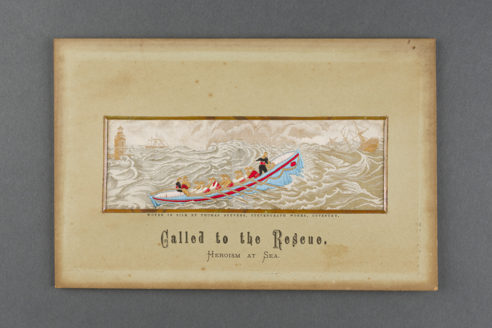 Stevengraph, "Called to the Rescue, Heroism at Sea", One of Two - Saint ...