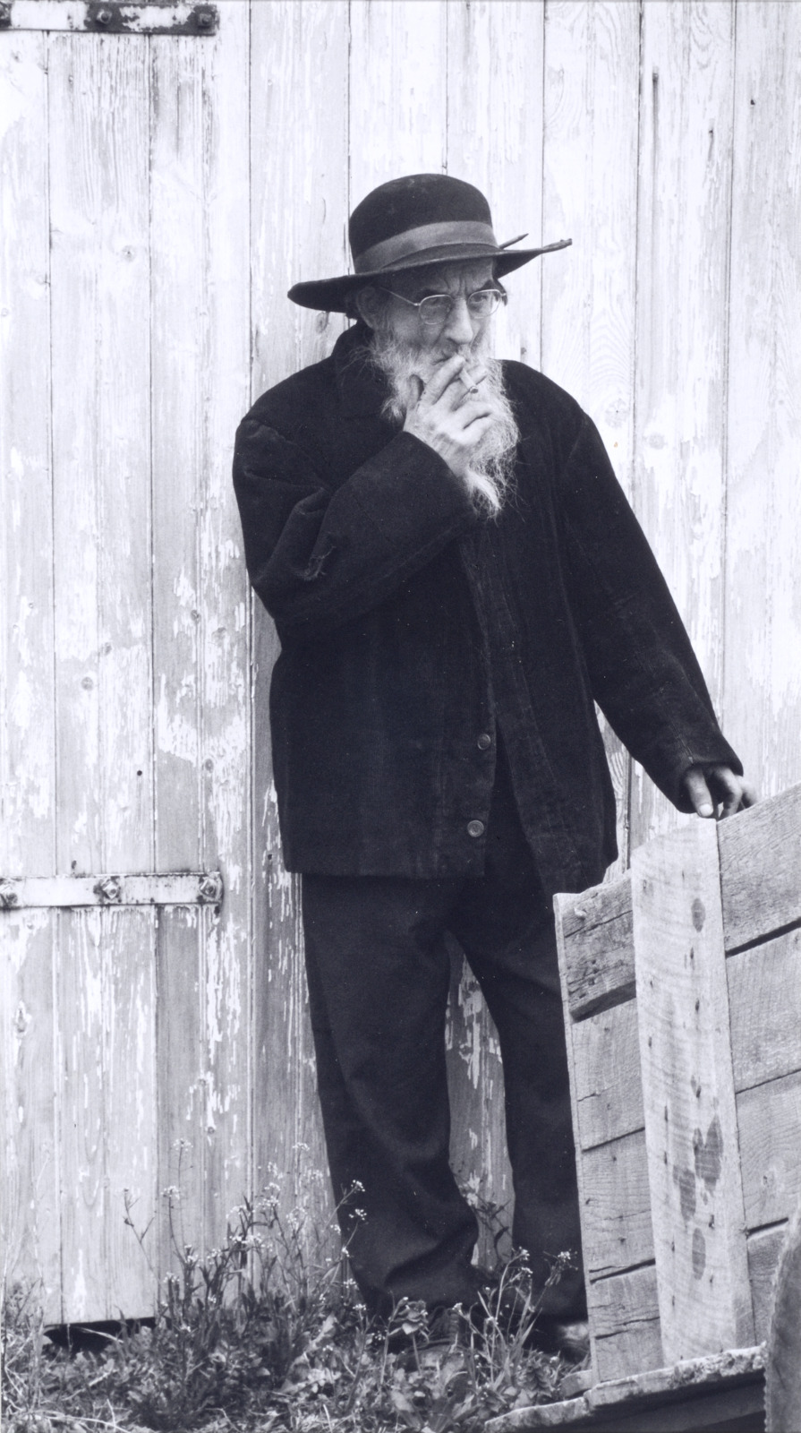Old Amish Man, Smoking, from 'Amish Portfolio' - Saint Louis Art Museum