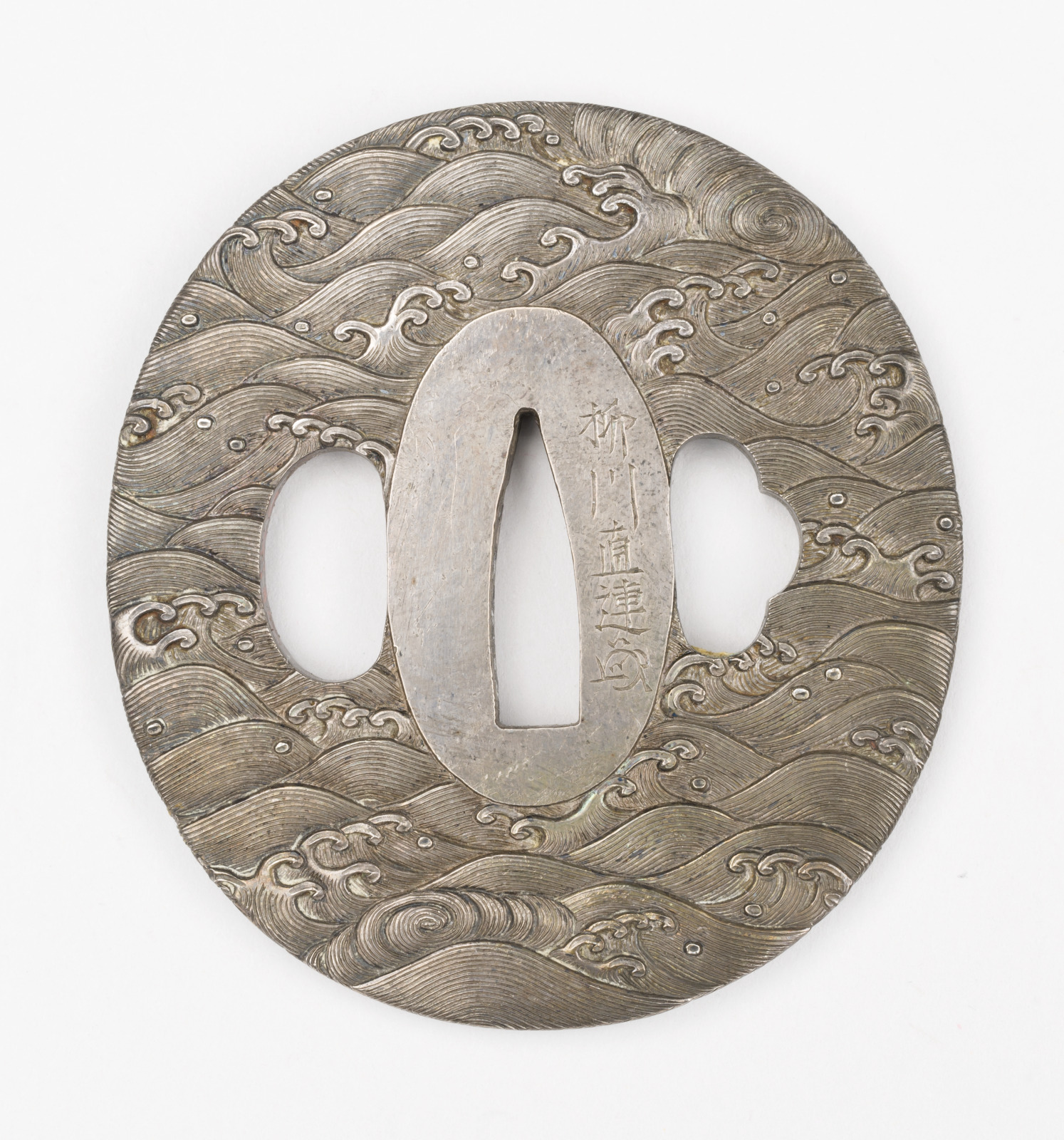 Sword Guard (tsuba) with Design of Waves - Saint Louis Art Museum