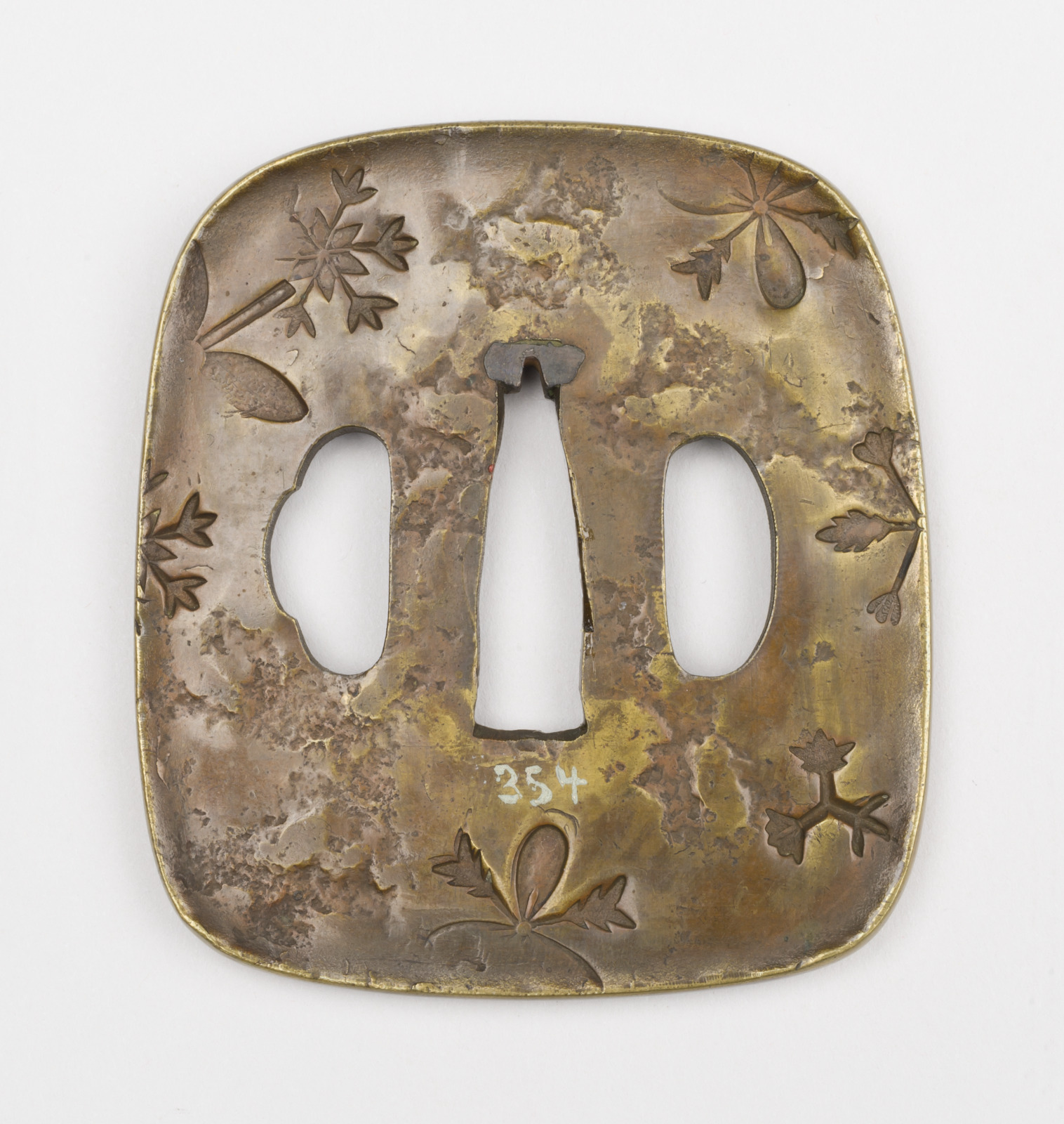 Sword Guard (tsuba) with Design of Snowflakes - Saint Louis Art Museum