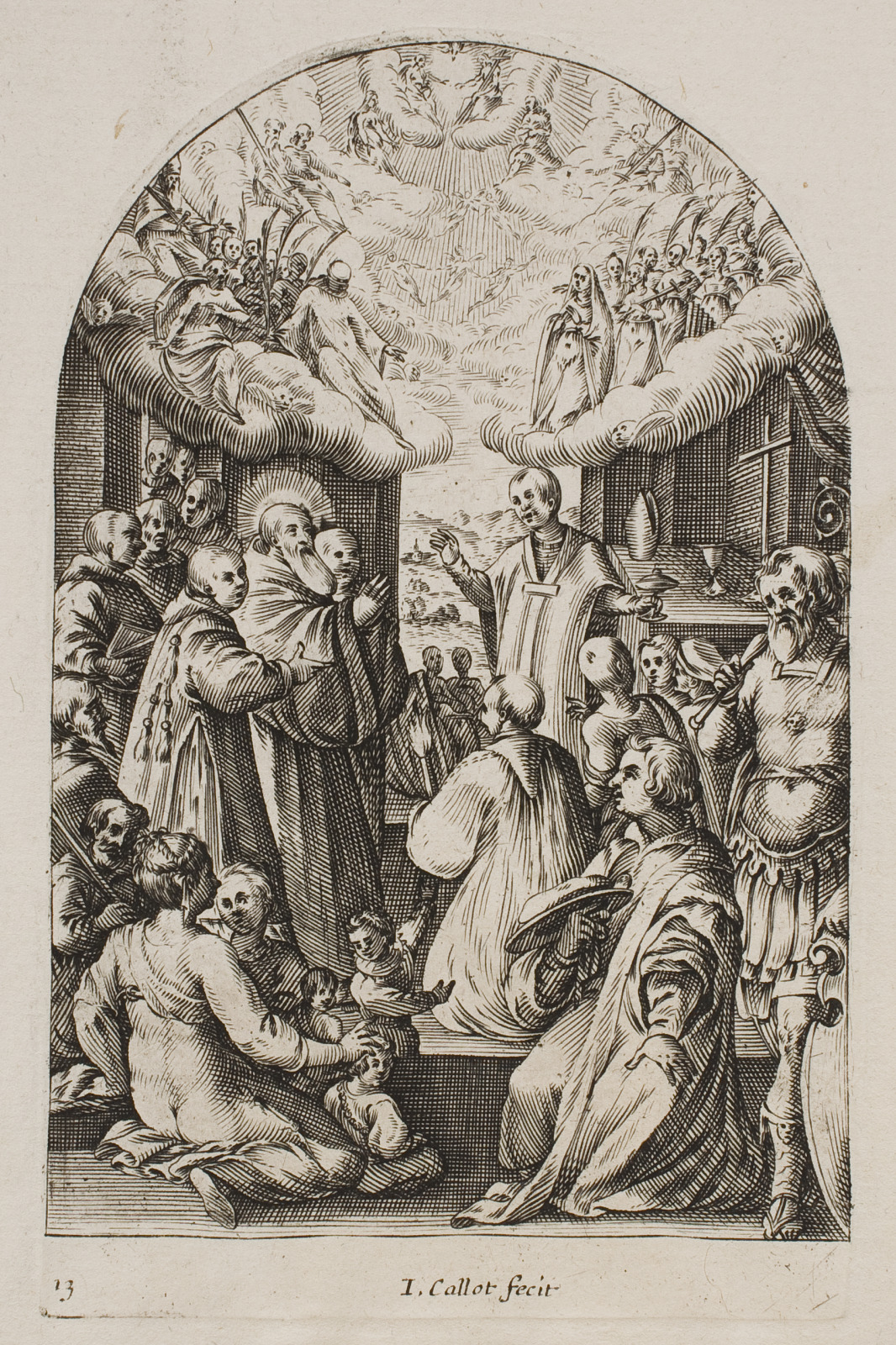 The Death of St. Benedict, from the series "Pictures of Rome" - Saint ...