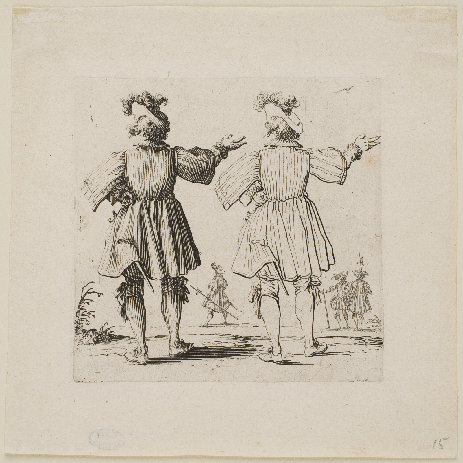 The Officer with the Collarette, Seen from behind, from the series ...