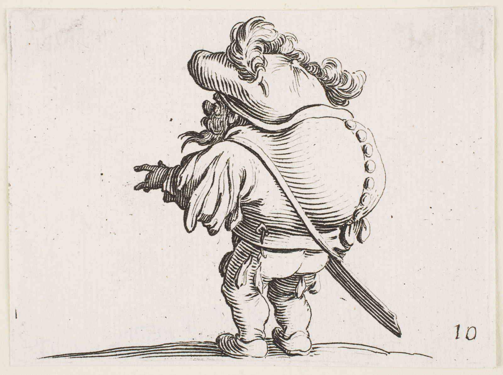 The Man with the Big Back Ornamented with Buttons, from the series "The ...