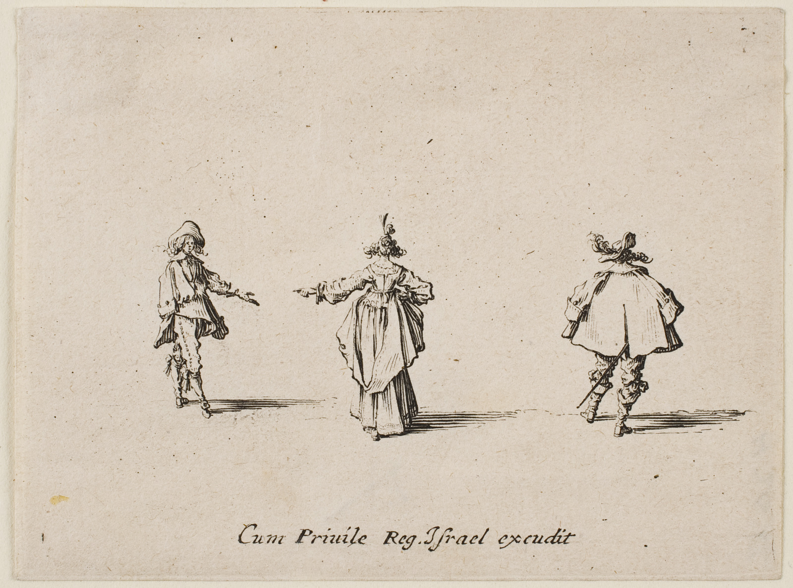 A Lady, Right Hand on Hip, Left Extended, Viewed from behind, between ...