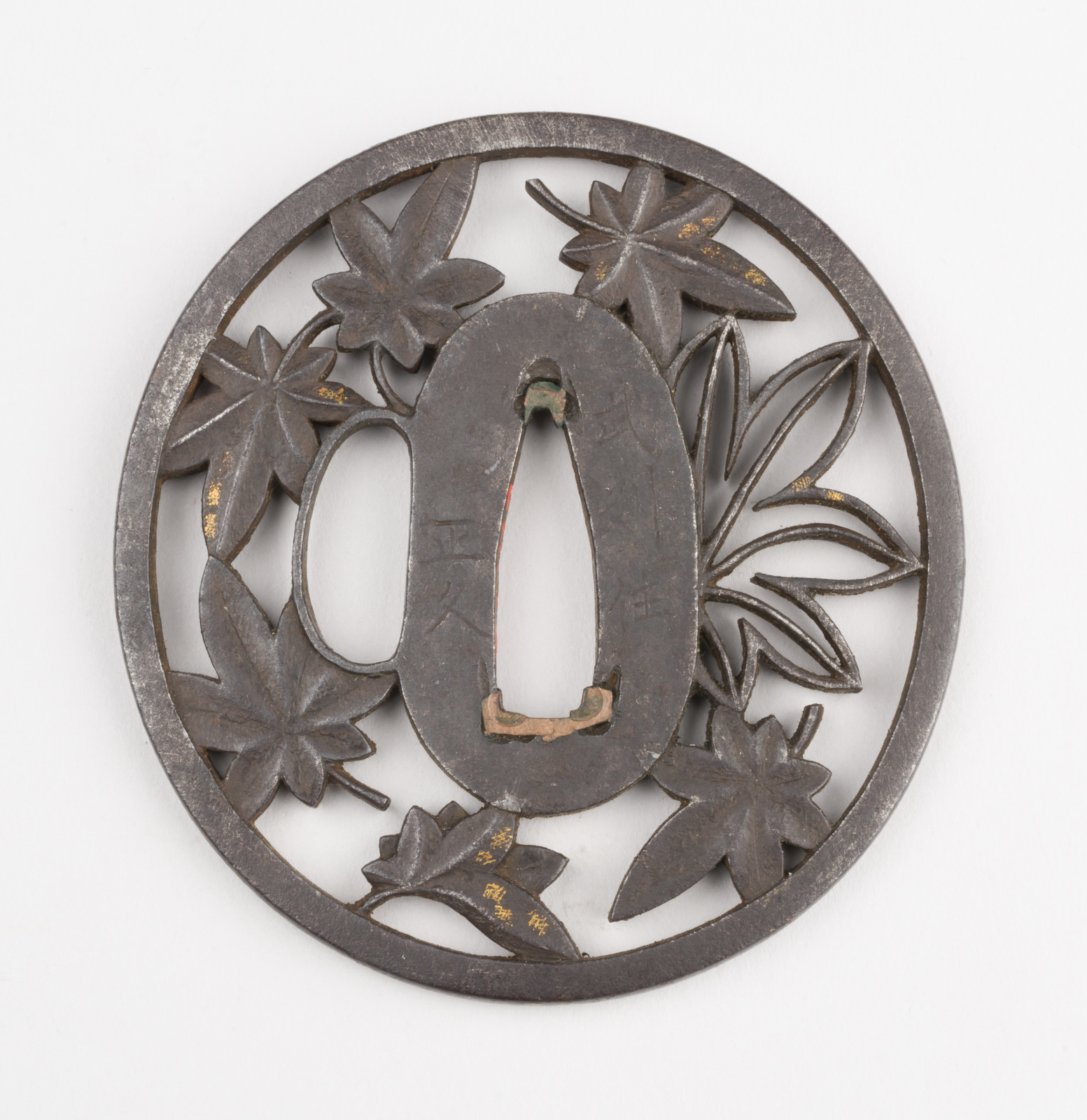 Sword Guard (tsuba) with Openwork Design of Maple Leaves - Saint Louis ...