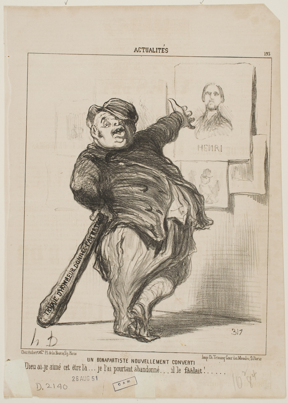 A NEWLY CONVERTED BONAPARTIST. - Saint Louis Art Museum