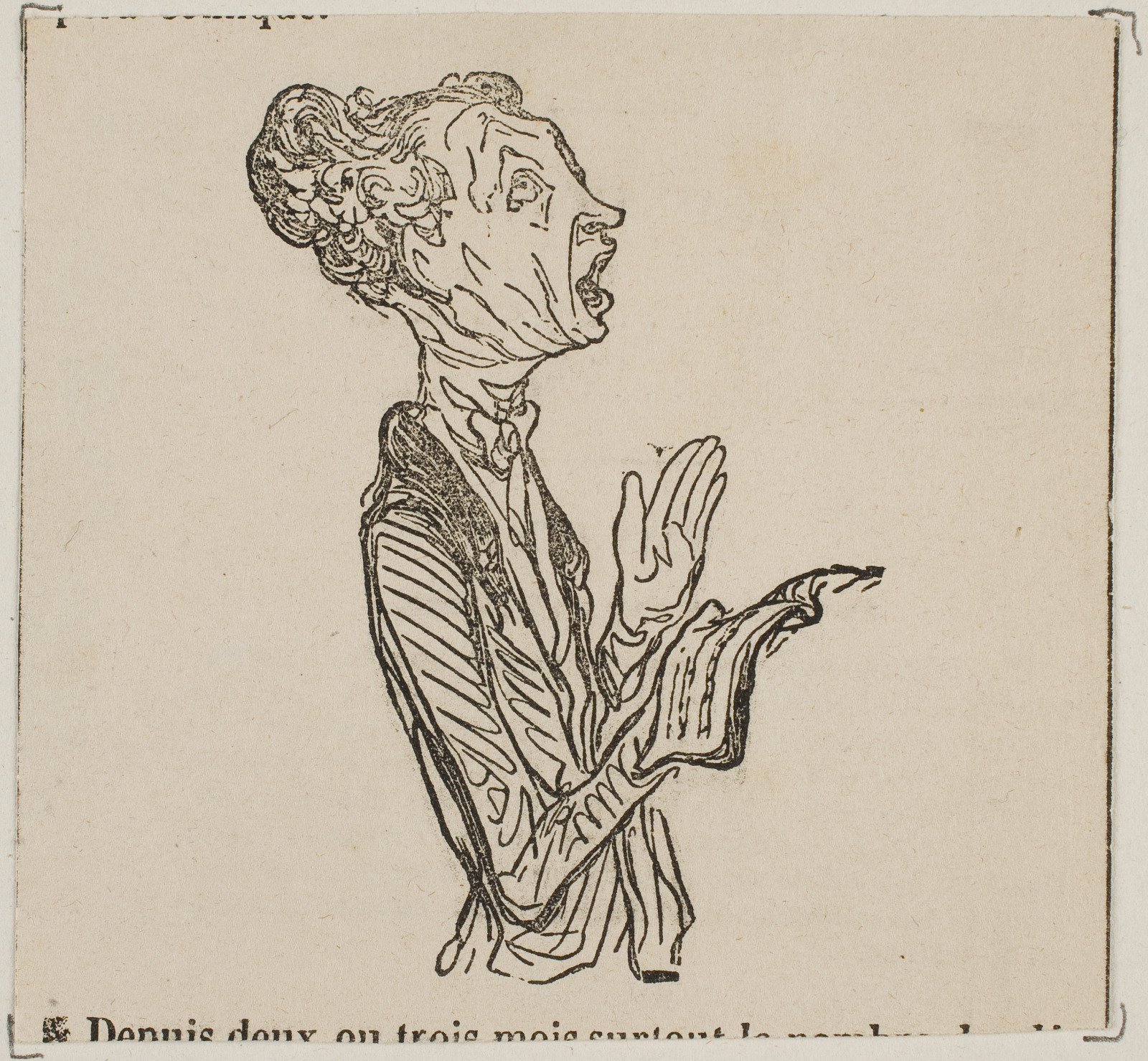 A singer holding a music sheet - Saint Louis Art Museum