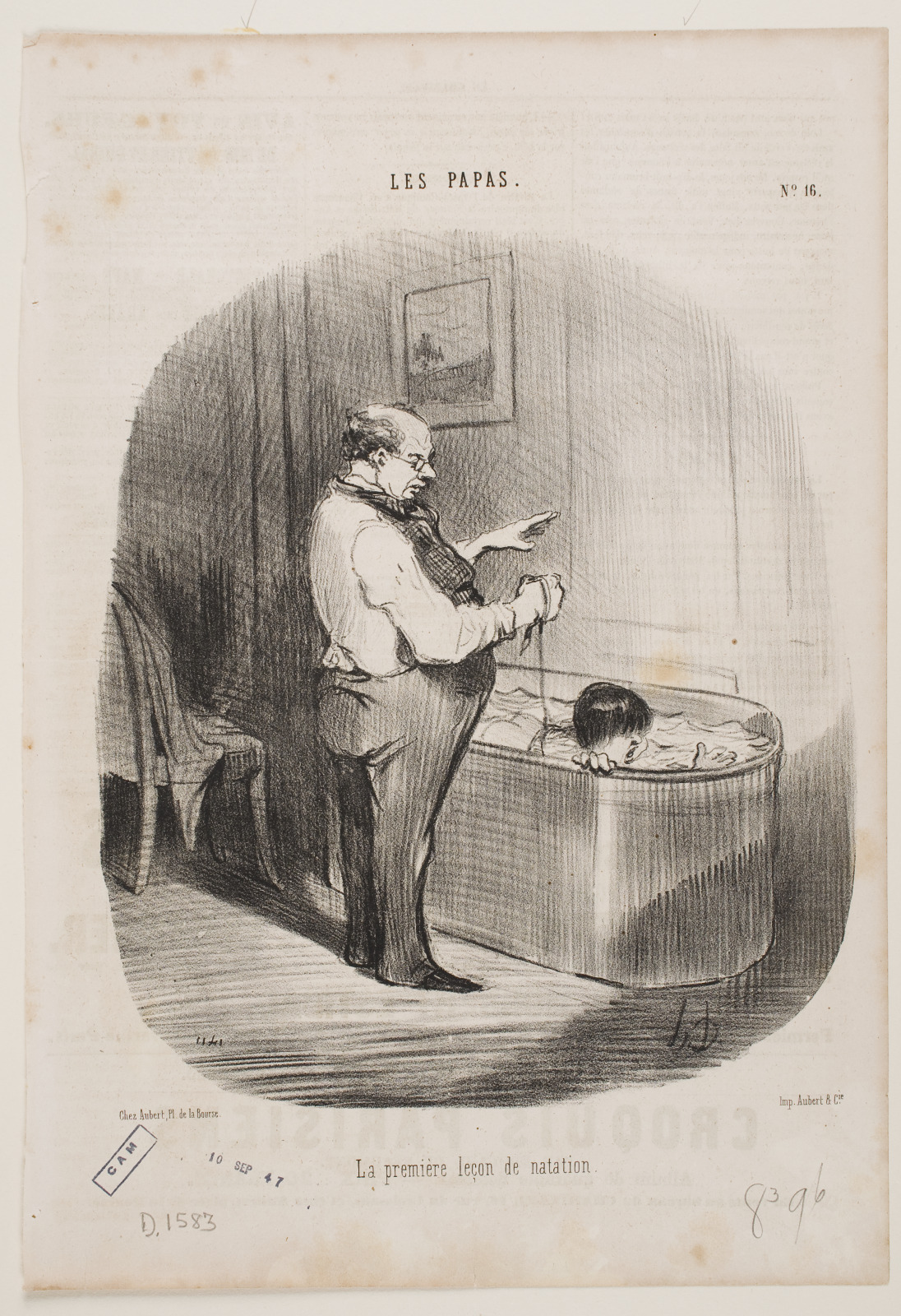 The first swimming lesson - Saint Louis Art Museum