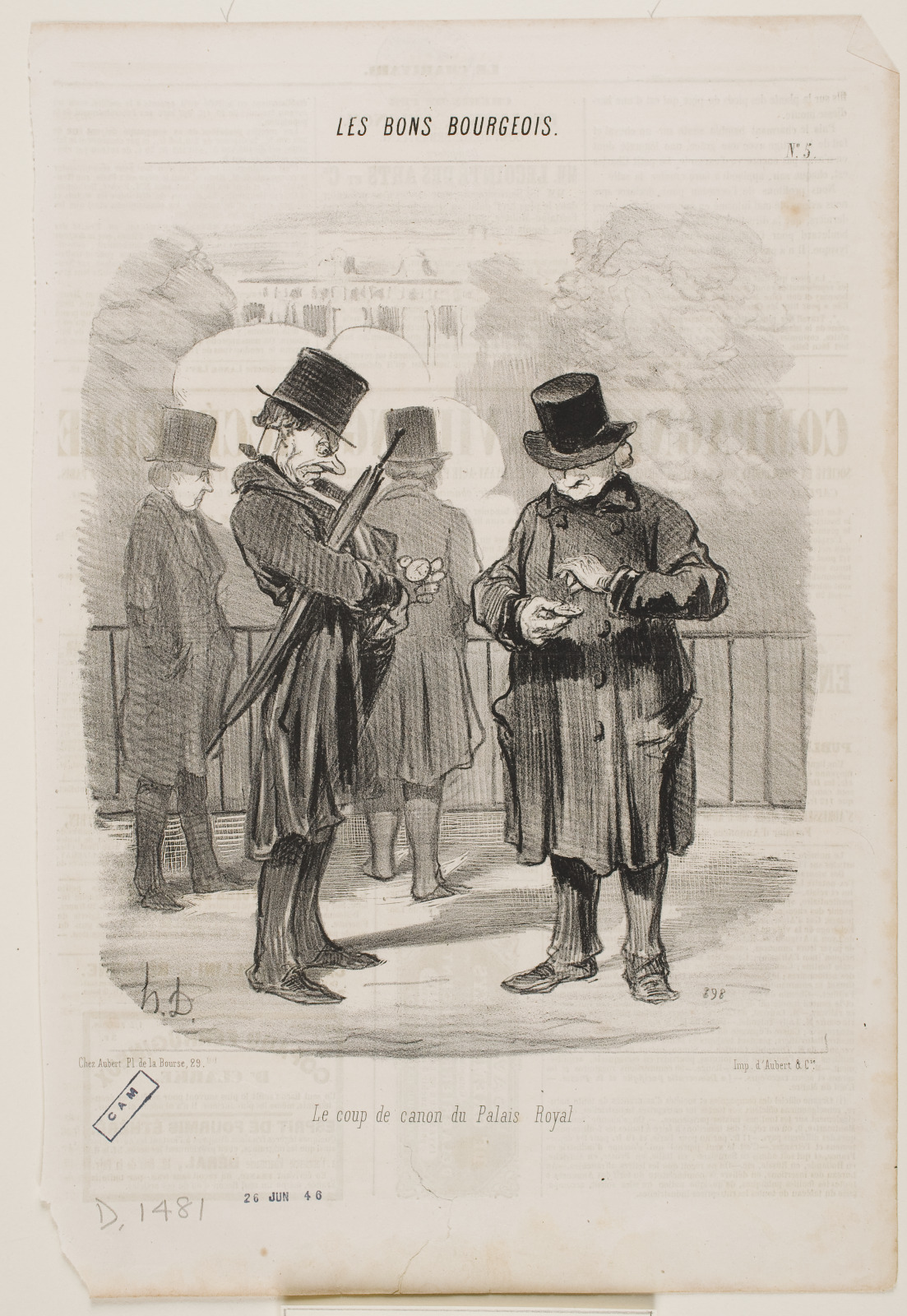 The canon shot at the Palais Royal - Saint Louis Art Museum