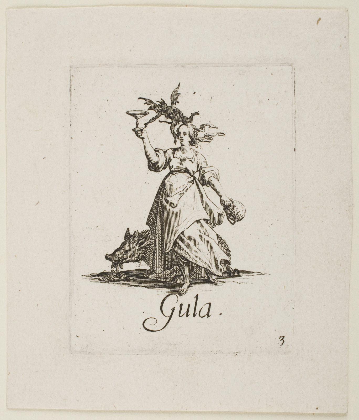Gluttony, Number 3 from series "The Seven Deadly Sins" - Saint Louis ...