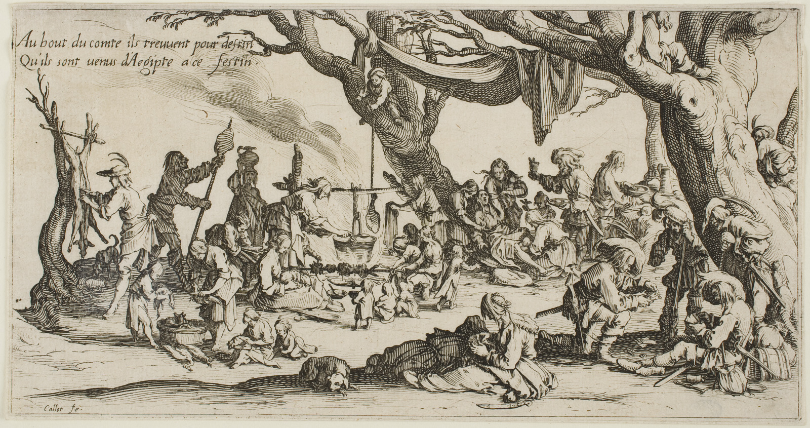 The Gypsies' Resting Place: Preparations for the Feast, from the series ...