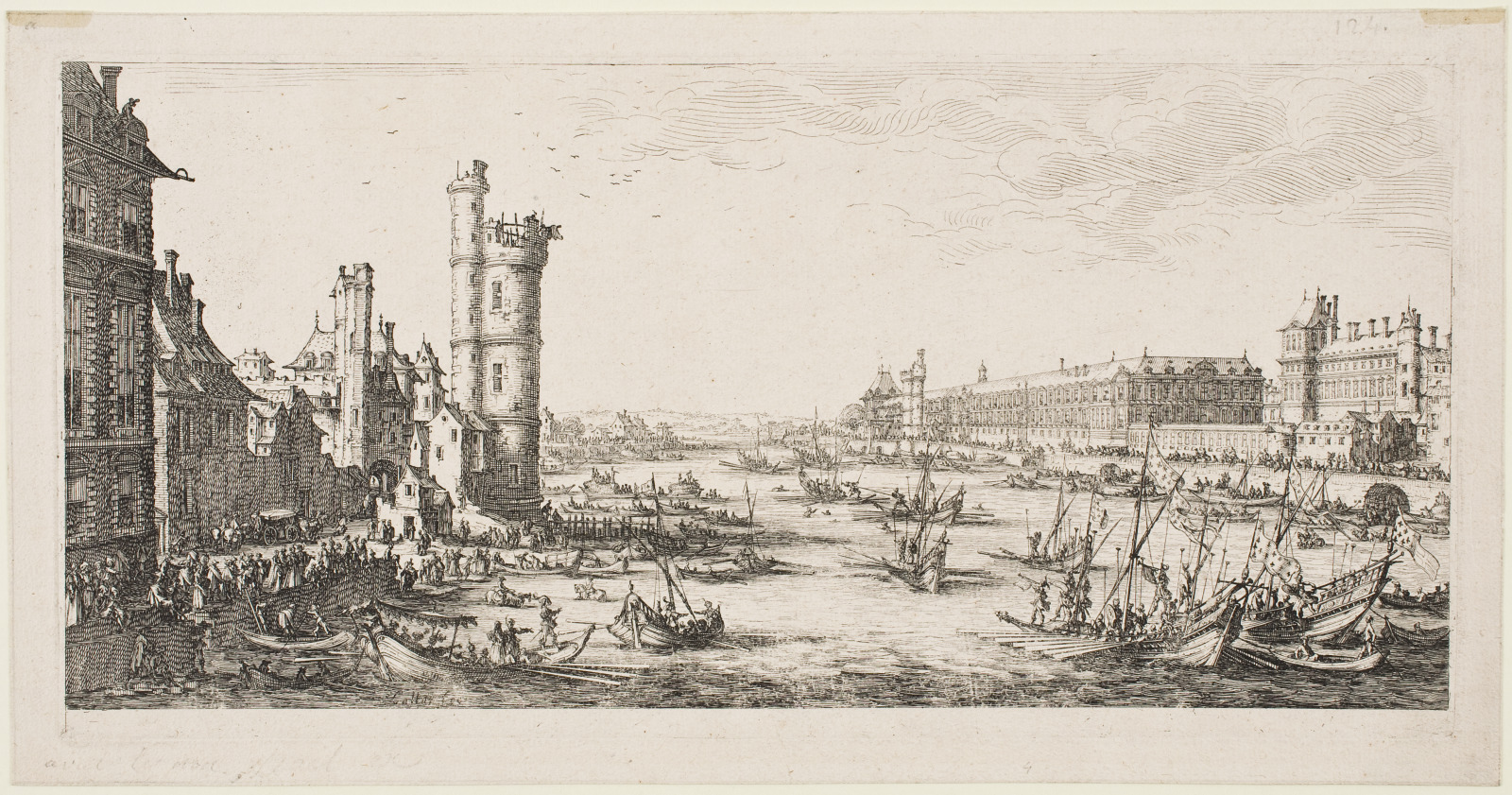 The Large Views of Paris: View of the Louvre - Saint Louis Art Museum