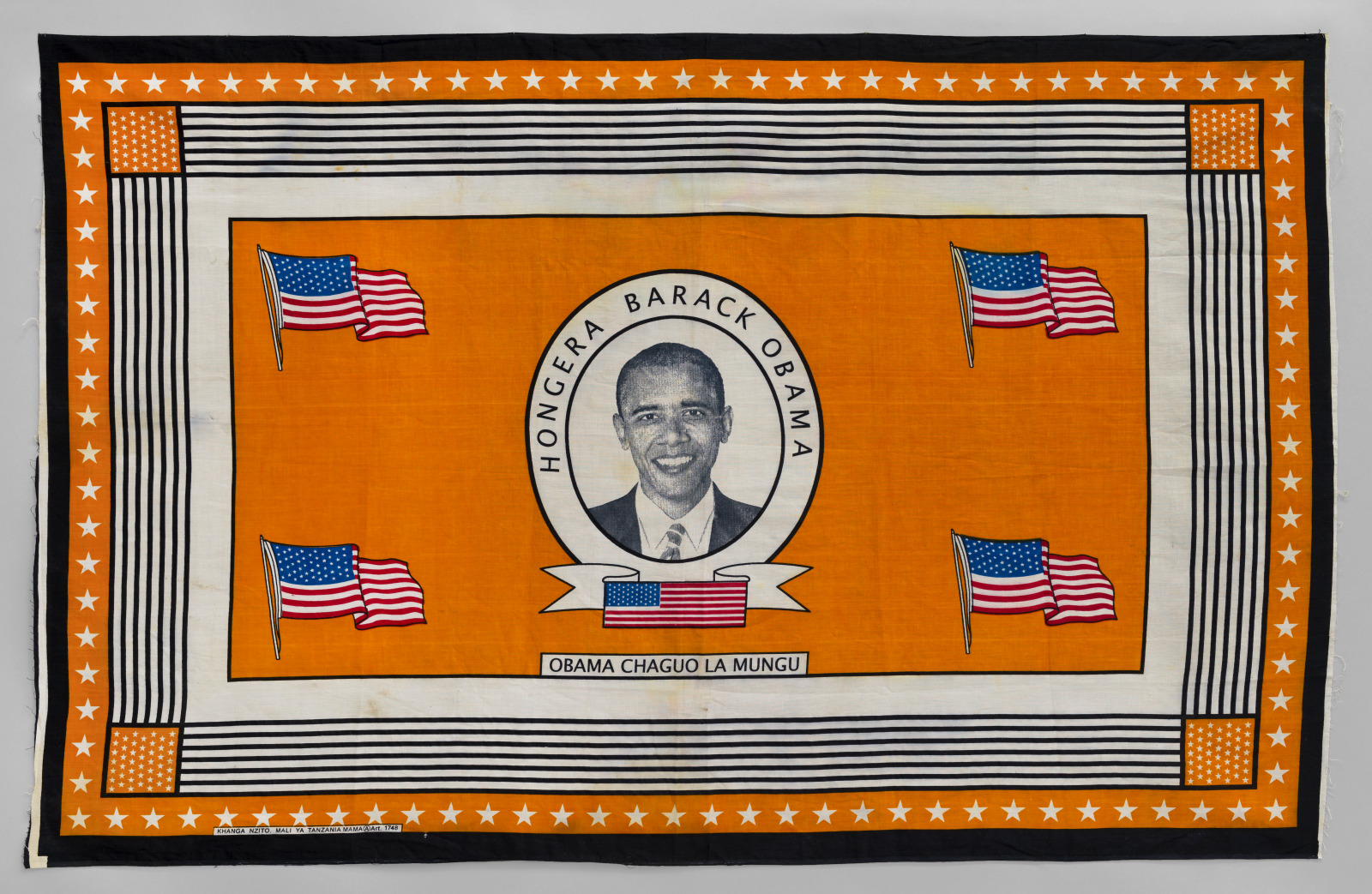 Commemorative Cloth (khanga) for the Election of Barack Obama - Saint ...