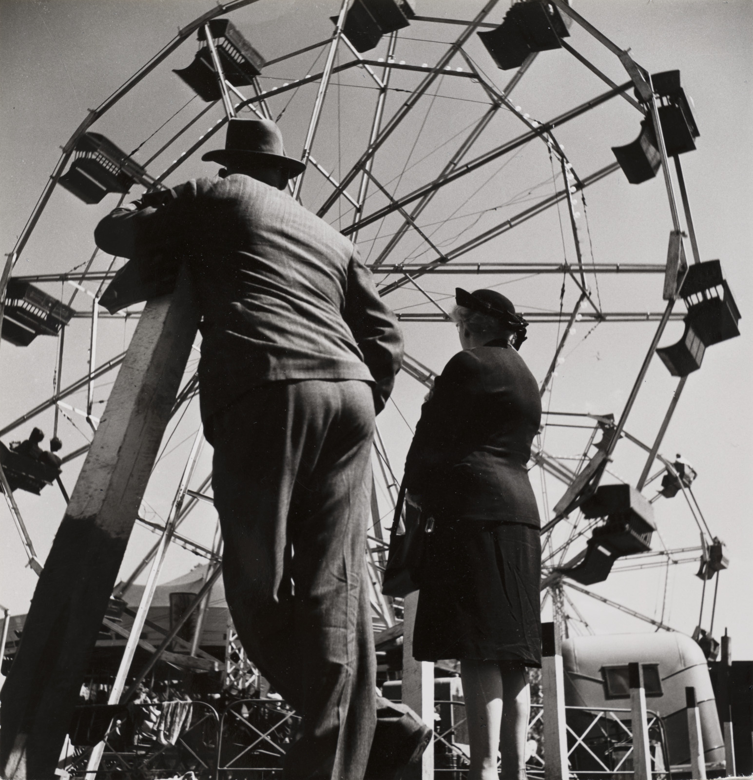 Eastern State Exposition, Parents Watching their Children on a Ferris ...