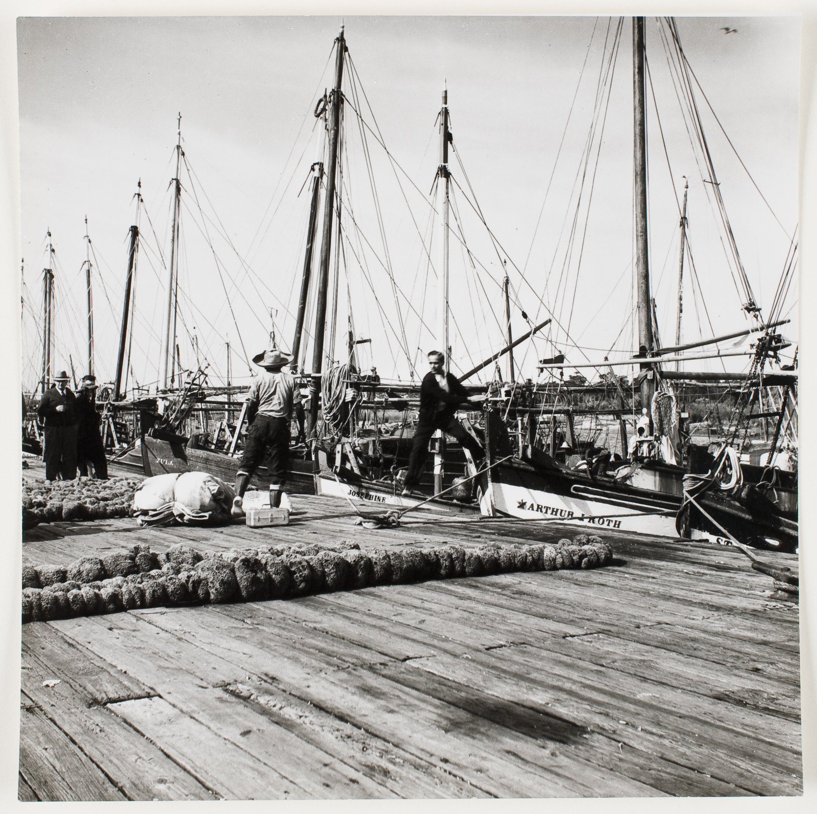 Fishing boats (Arthur J. Roth) at dock - Saint Louis Art Museum