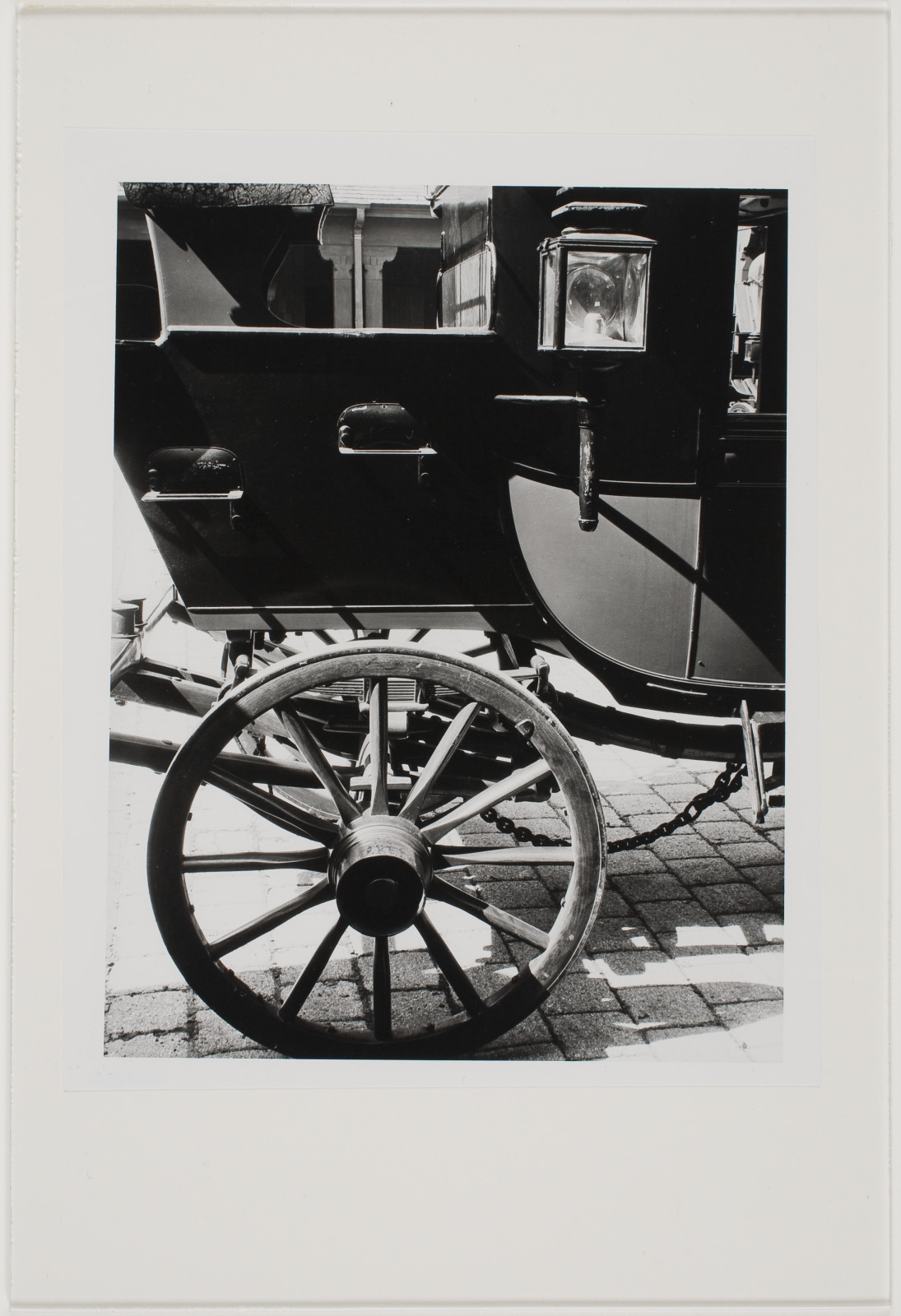Wagon wheel with rear of coach - Saint Louis Art Museum