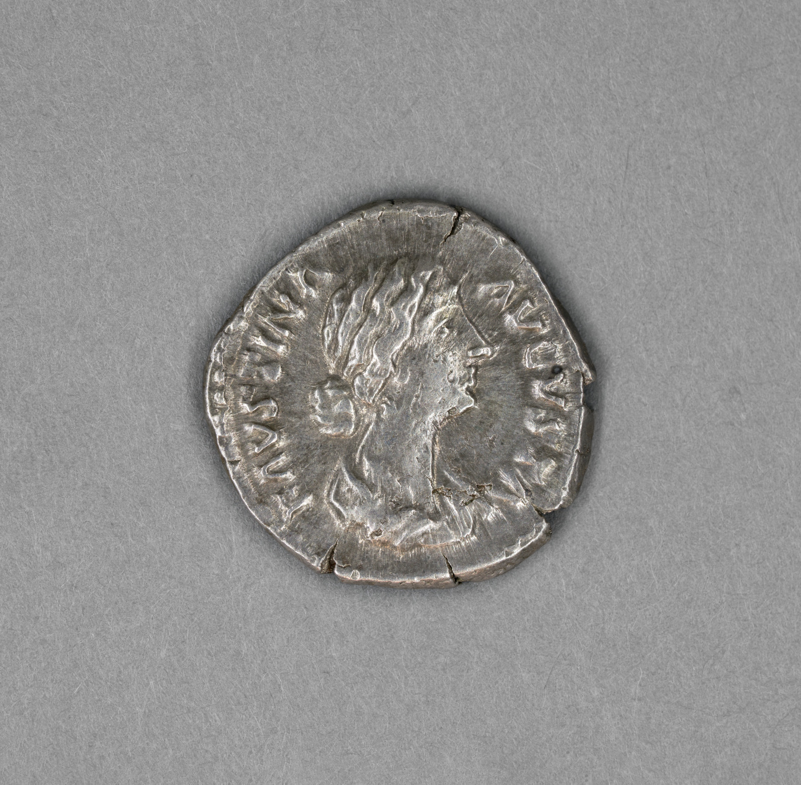 Denarius with Bust of Faustina II, struck under Marcus Aurelius - Saint ...