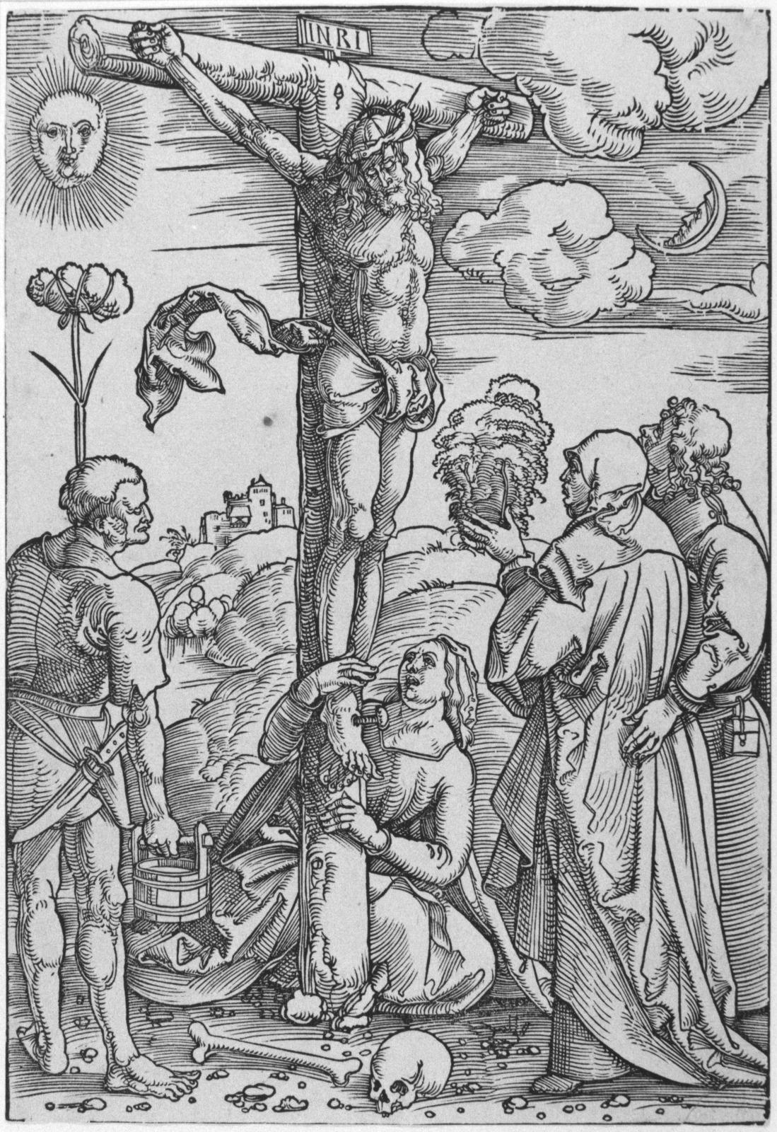 Christ on the Cross with the Virgin and SS. Longinus, Mary Magdalen and ...