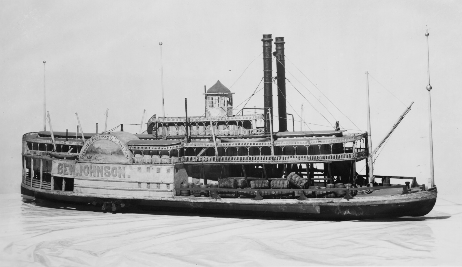 Model of Steamboat, Ben Johnson - Saint Louis Art Museum