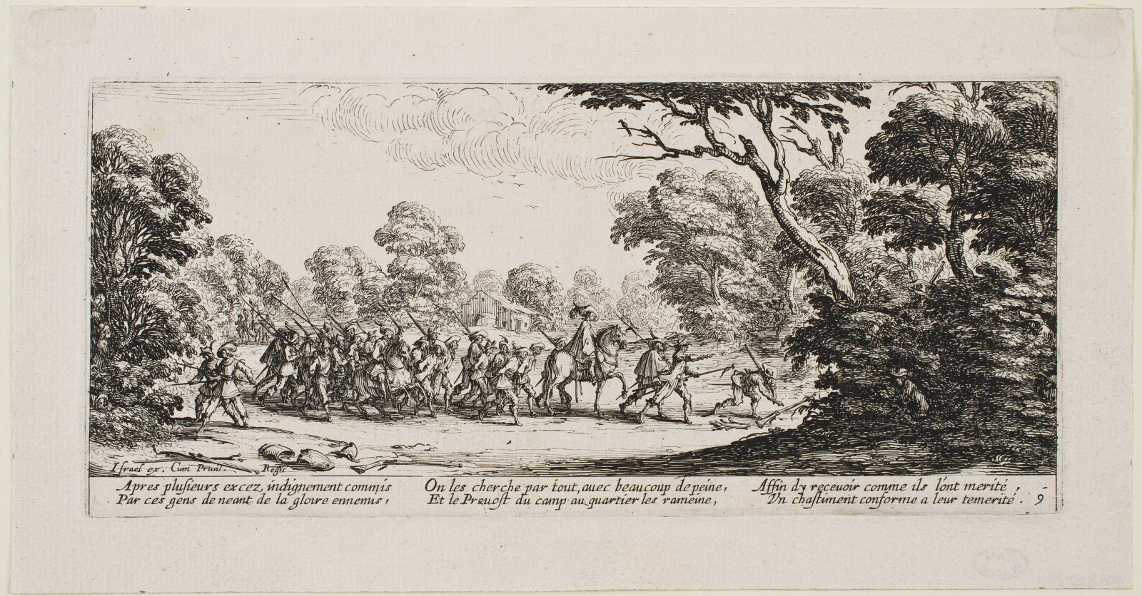 Discovery of the Malefactors, number 8 from the series "The Miseries ...