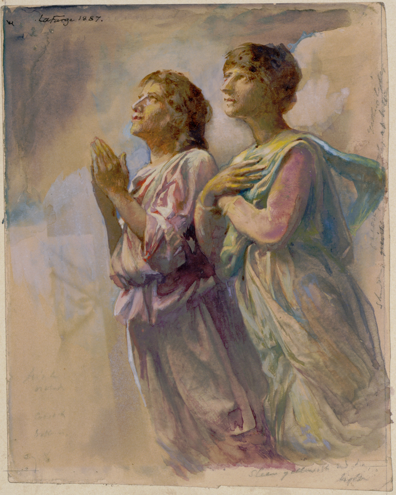 Study for Adoring Angels from The Ascension - Saint Louis Art Museum